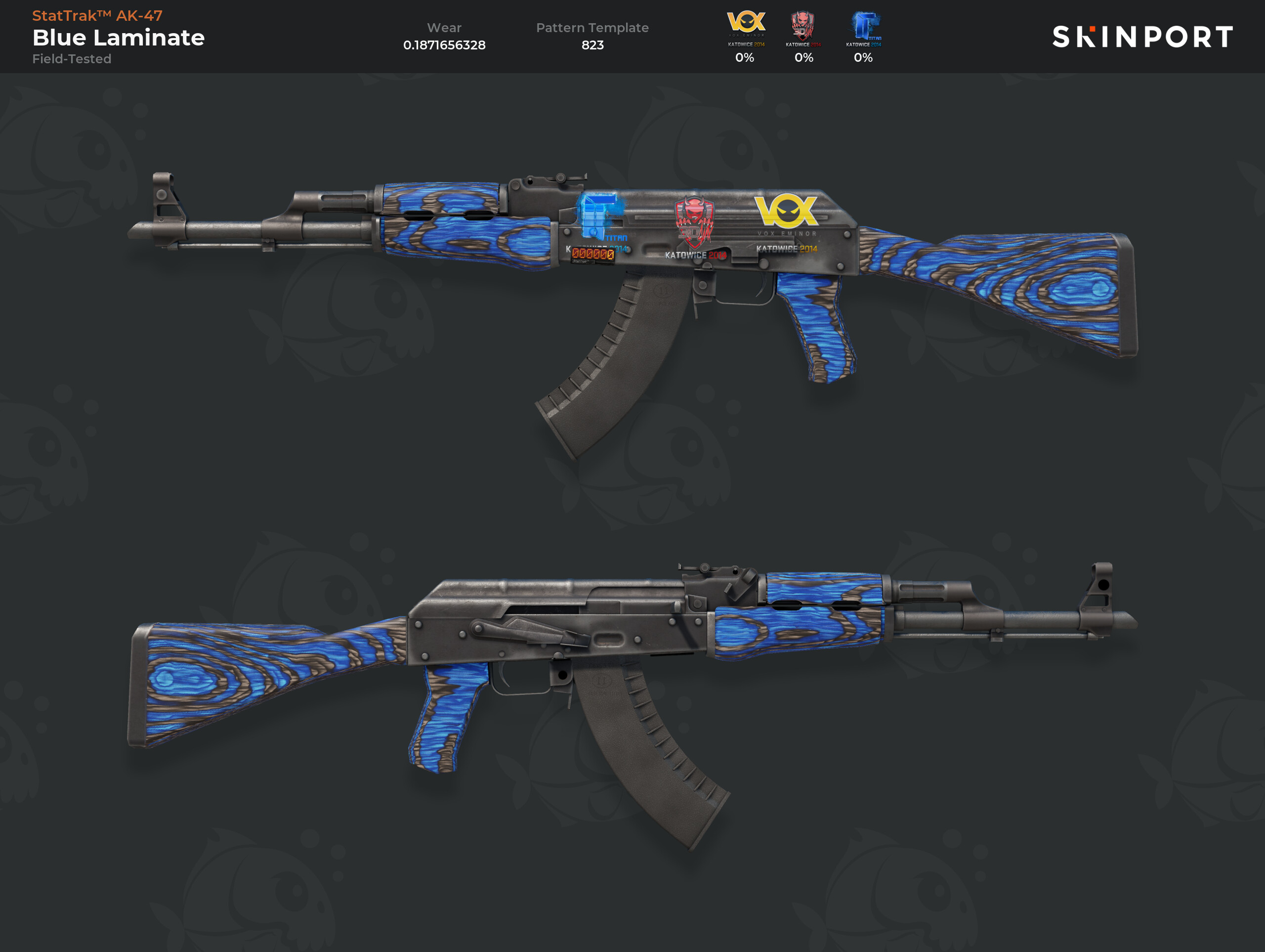 StatTrak™ AK-47 | Blue Laminate (Field-Tested) - Counter-Strike 2 ...