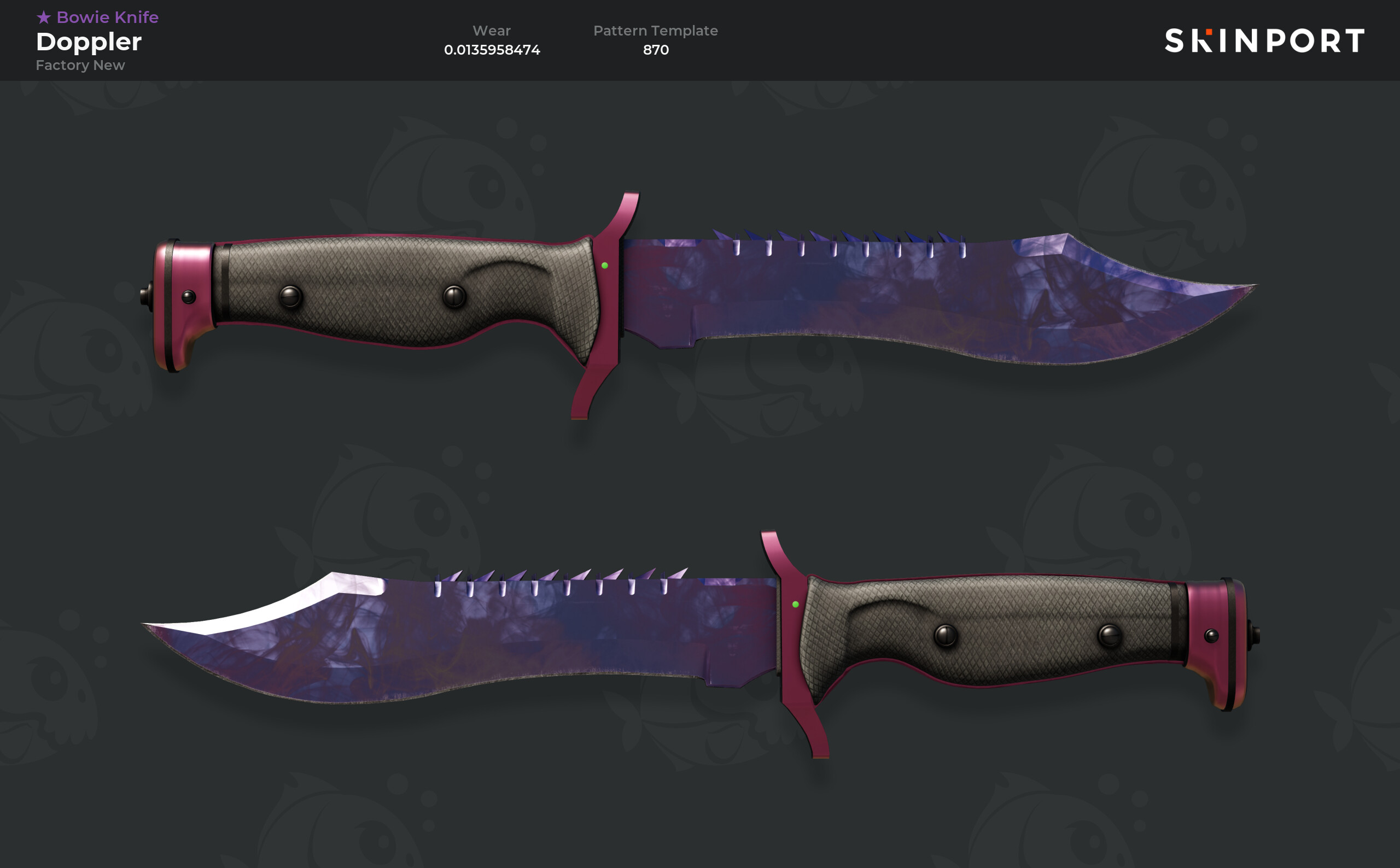 Bowiemesser (★) | Doppler (Fabrikneu) - Counter-Strike 2 - Skinport