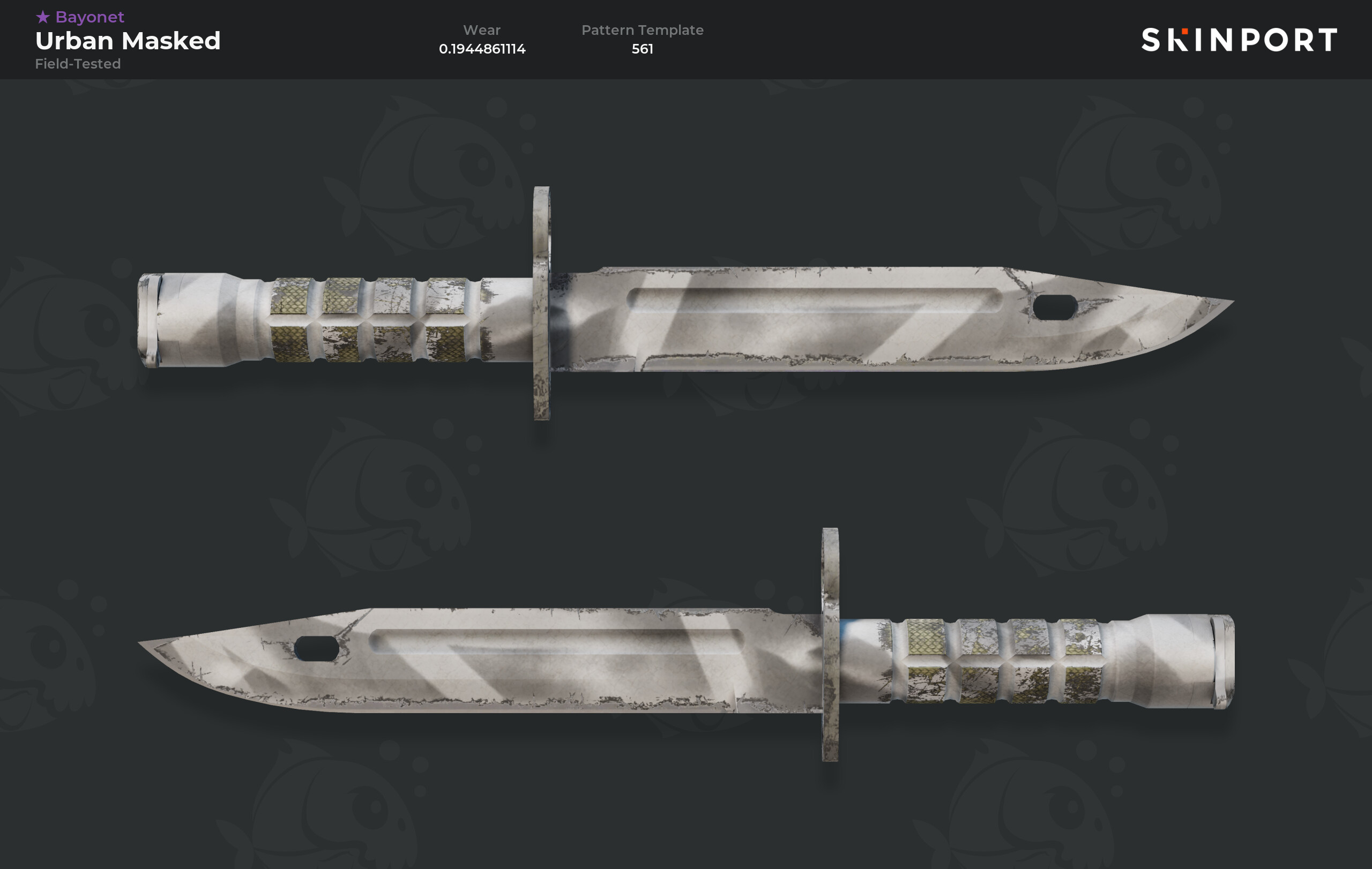 Bayonet | Urban Masked (Field-Tested) - Counter-Strike 2 - Skinport