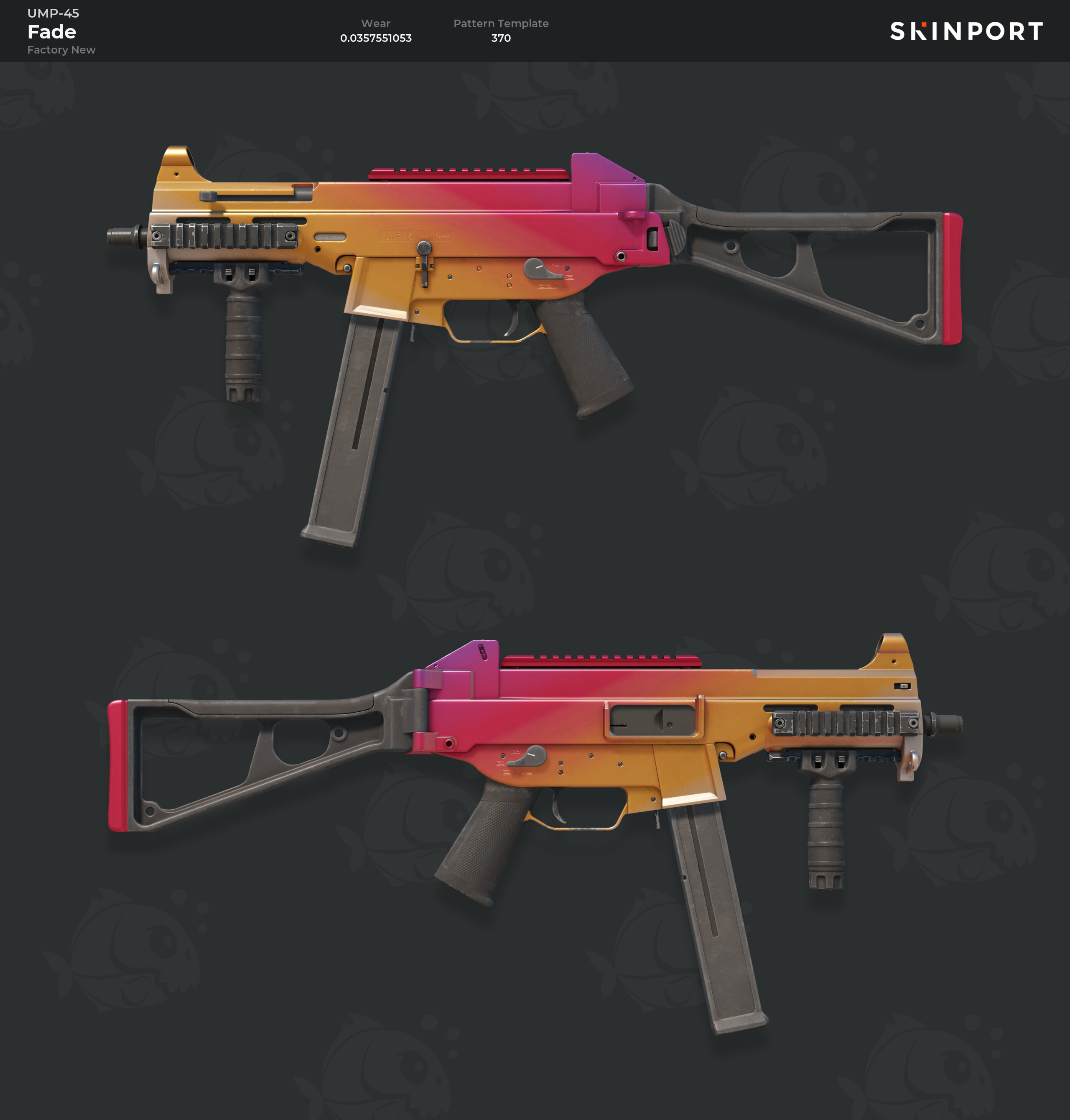 UMP-45 | Fade (Factory New) - Counter-Strike 2 - Skinport
