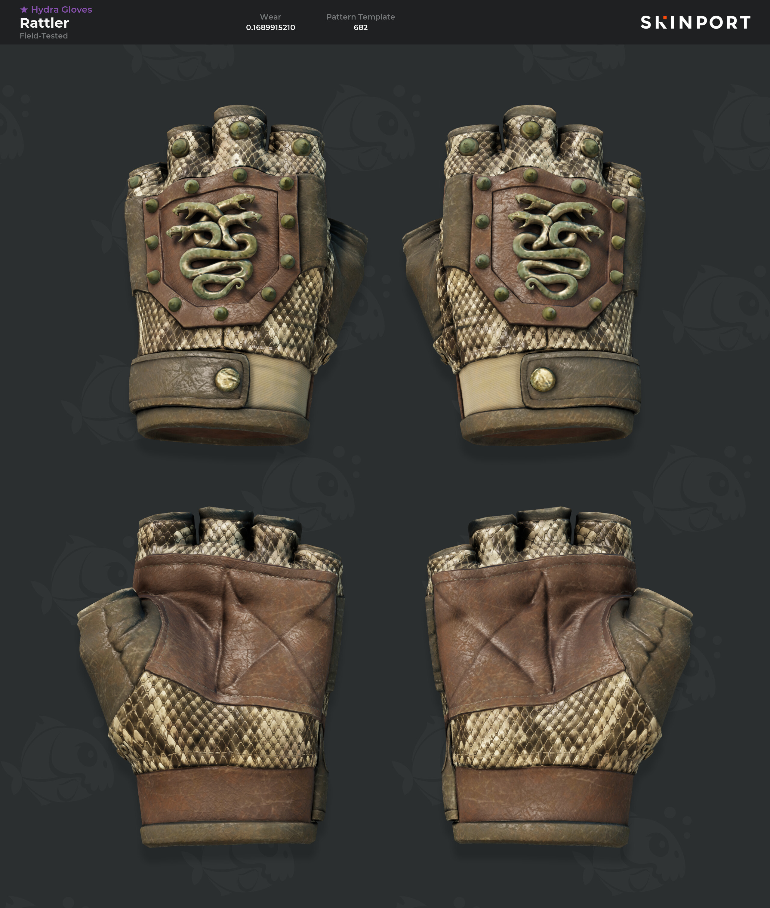 Hydra Gloves | Rattler (Field-Tested) - Counter-Strike 2 - Skinport