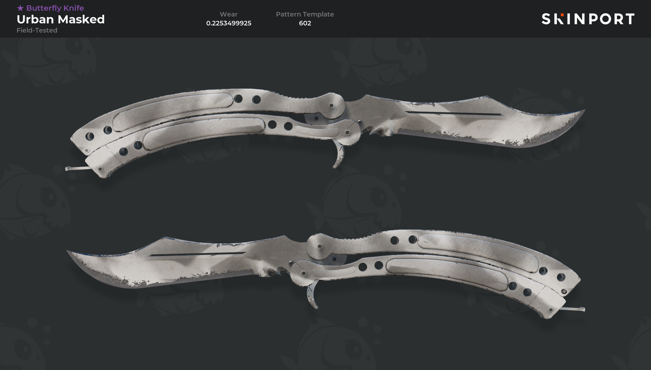 Butterfly Knife | Urban Masked (Field-Tested) - Counter-Strike 2 - Skinport