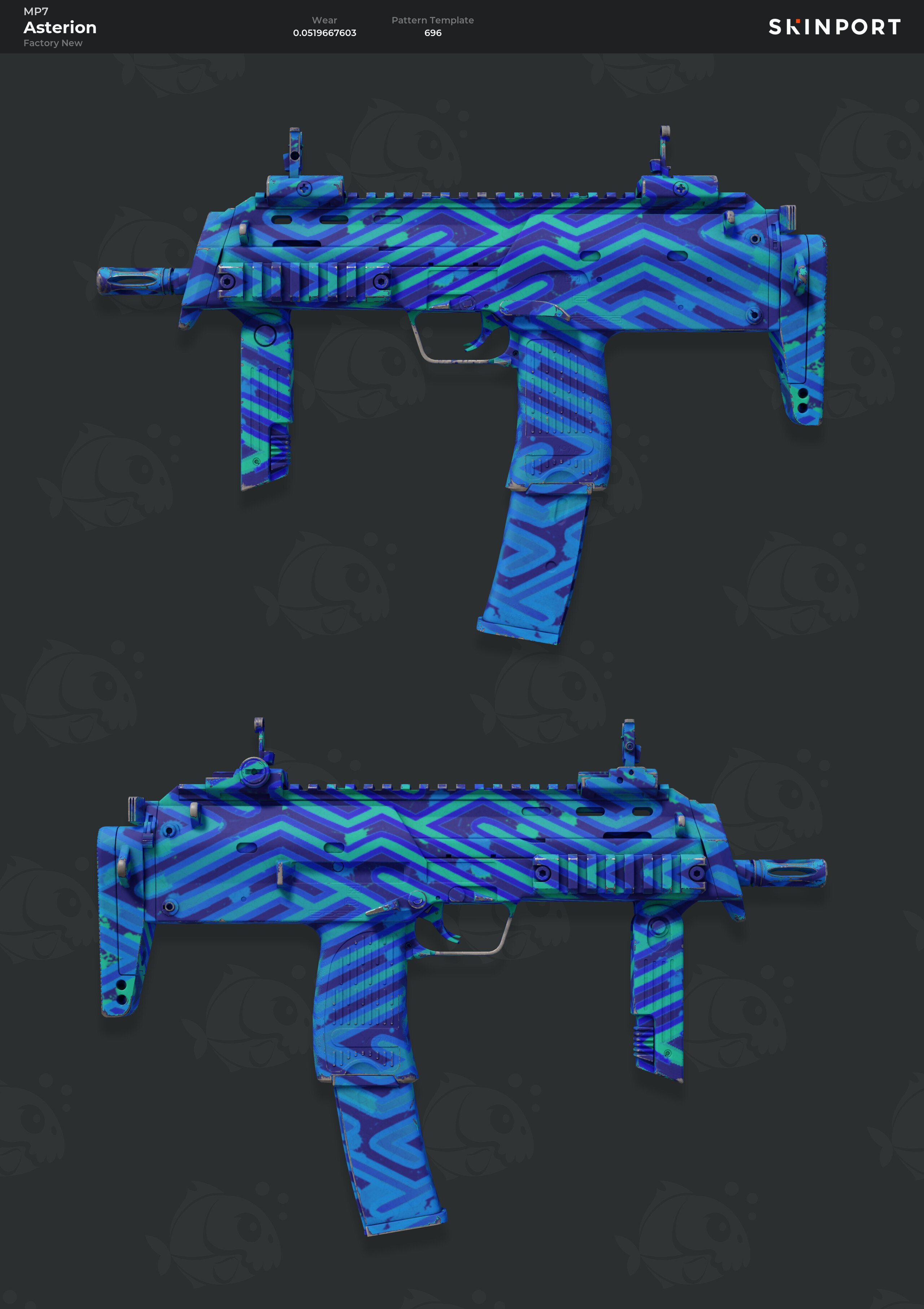 MP7 | Asterión (Recién fabricado) - Counter-Strike 2 - Skinport