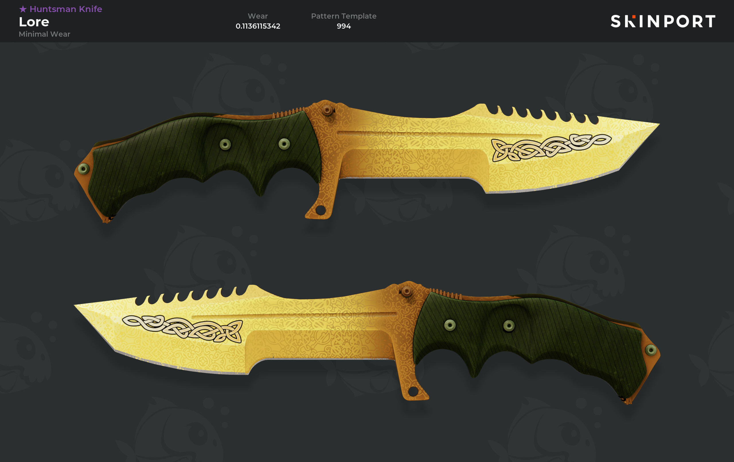 Huntsman Knife | Lore (Minimal Wear) - Counter-Strike 2 - Skinport