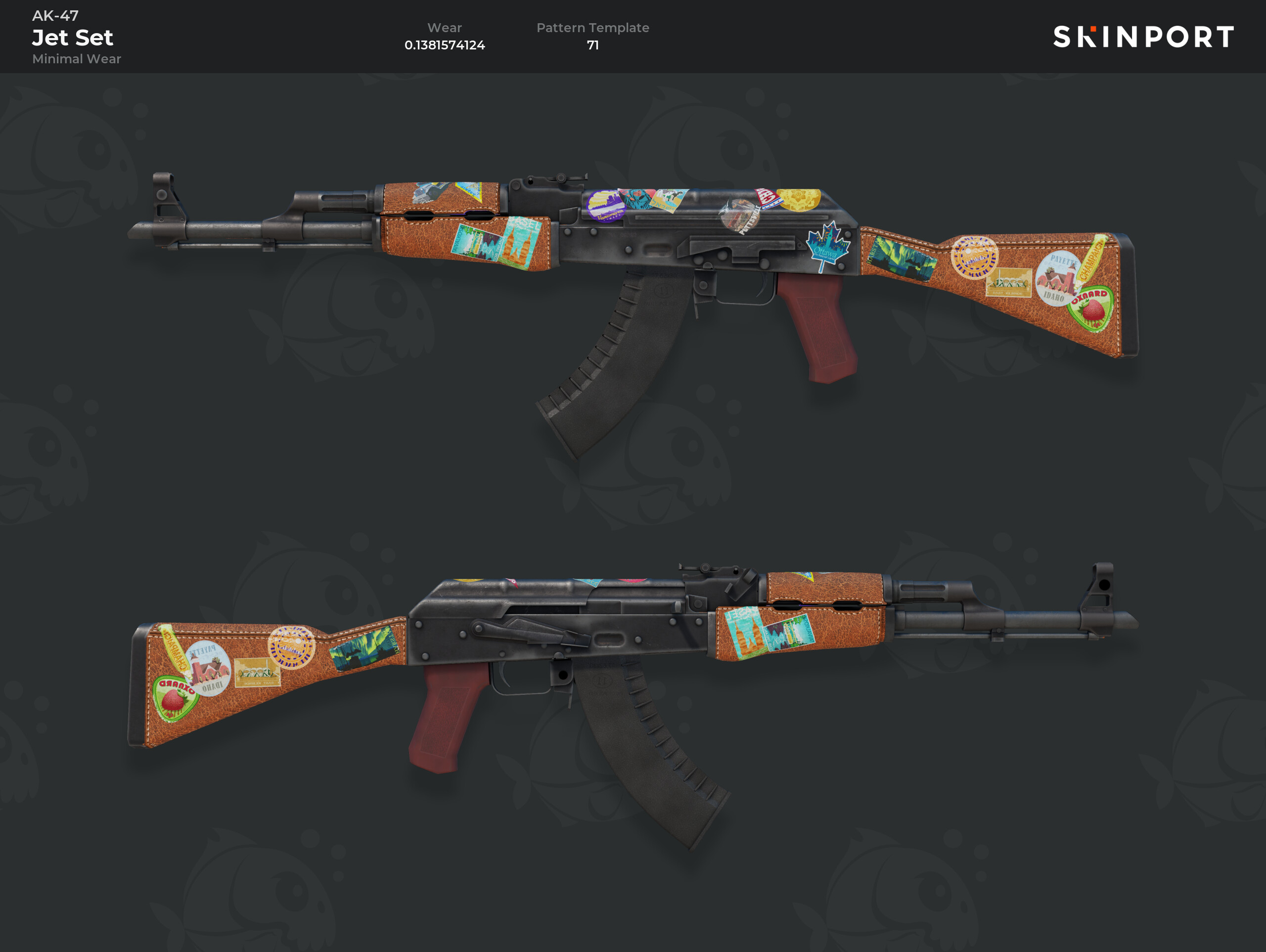 AK-47 | Jet Set (Minimal Wear) - Counter-Strike 2 - Skinport