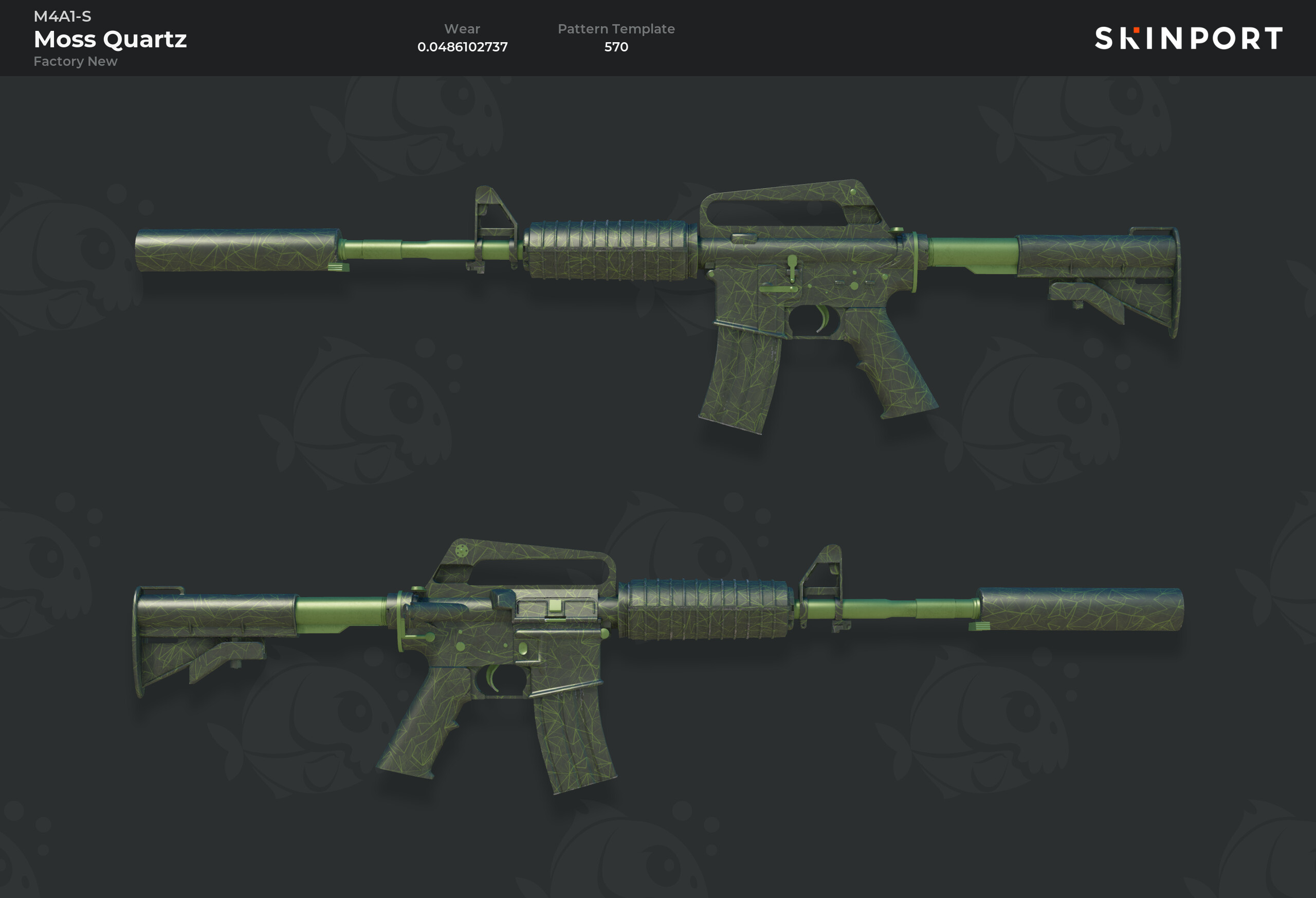 M4A1-S | Moss Quartz (Factory New) - Counter-Strike 2 - Skinport