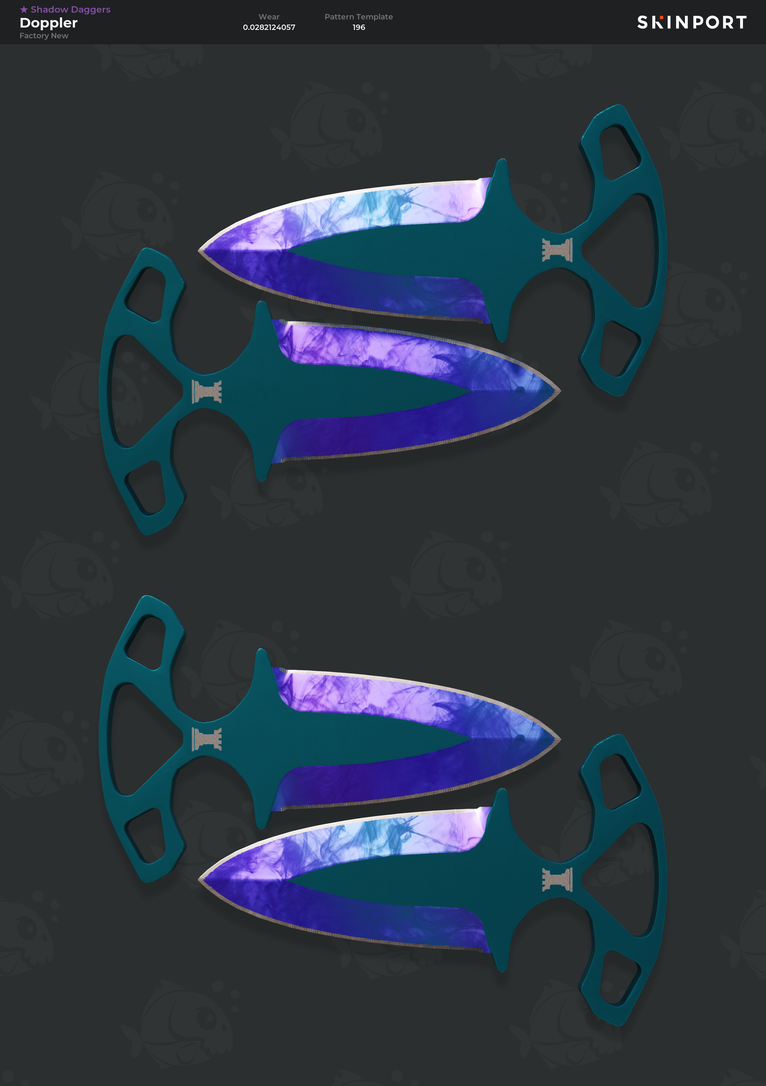 Shadow Daggers | Doppler (Factory New) - Counter-Strike 2 - Skinport
