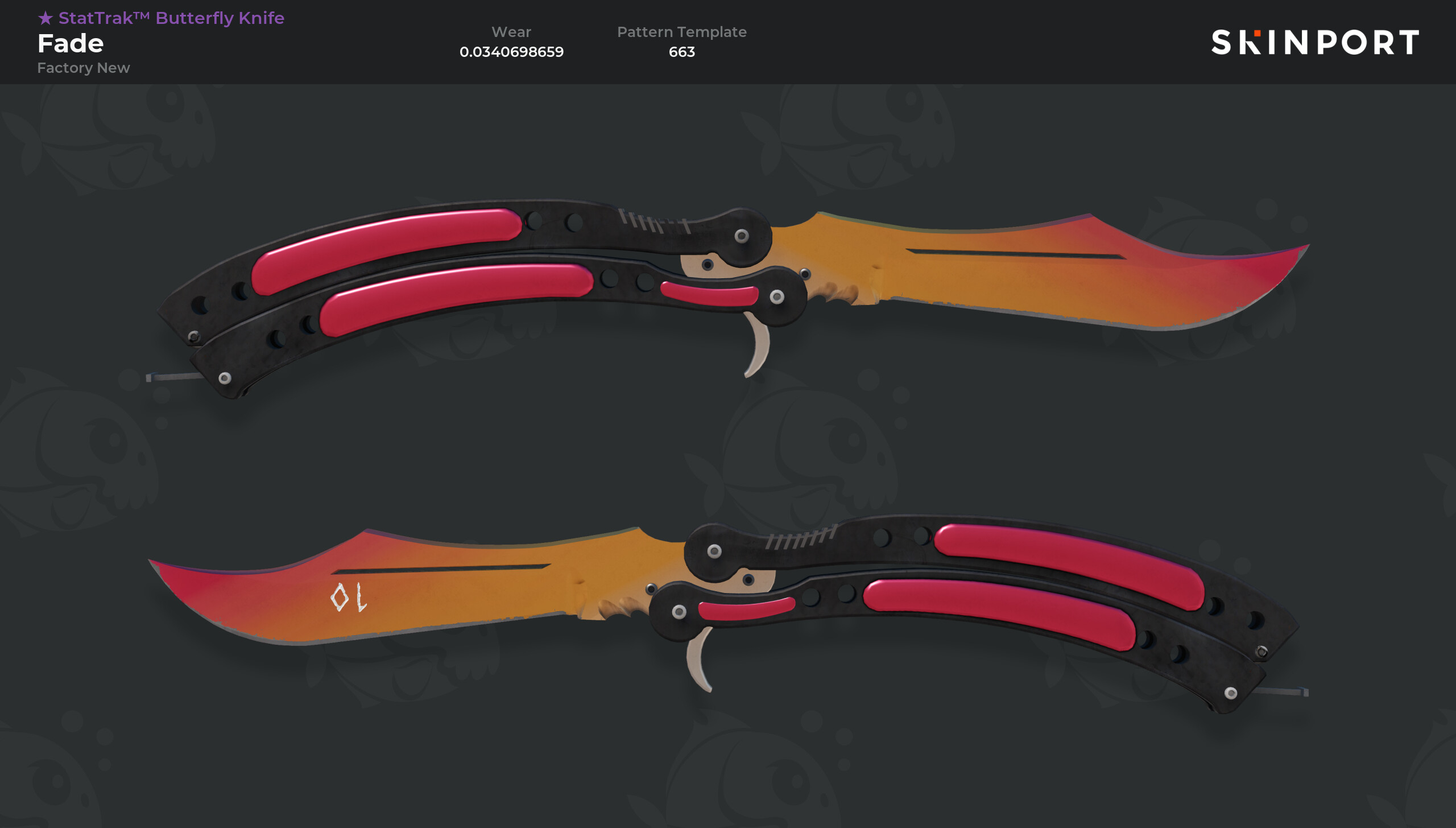 StatTrak™ Butterfly Knife | Fade (Factory New) - Counter-Strike 2 ...