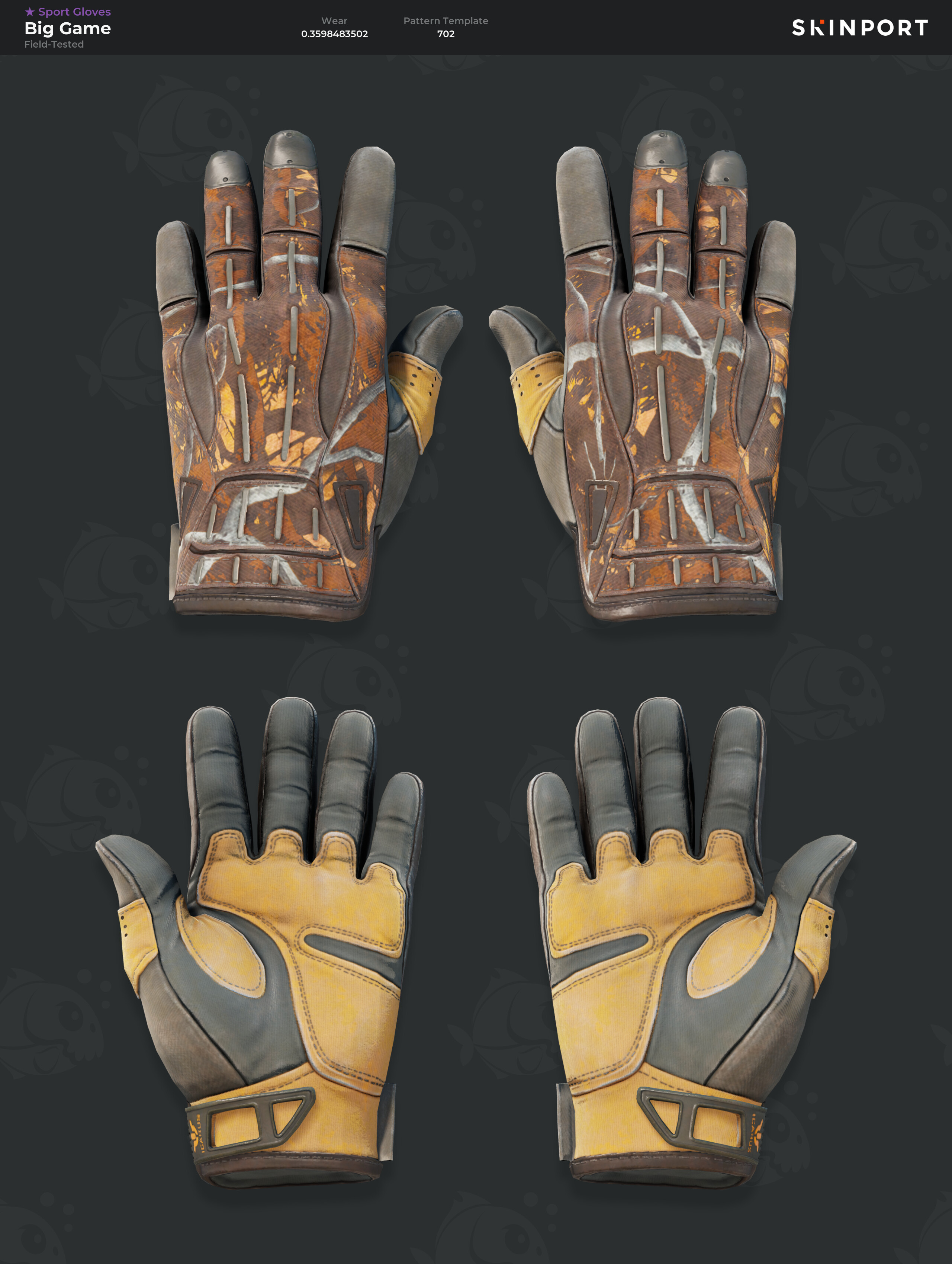 Sport Gloves | Big Game (Field-Tested) - Counter-Strike 2 - Skinport