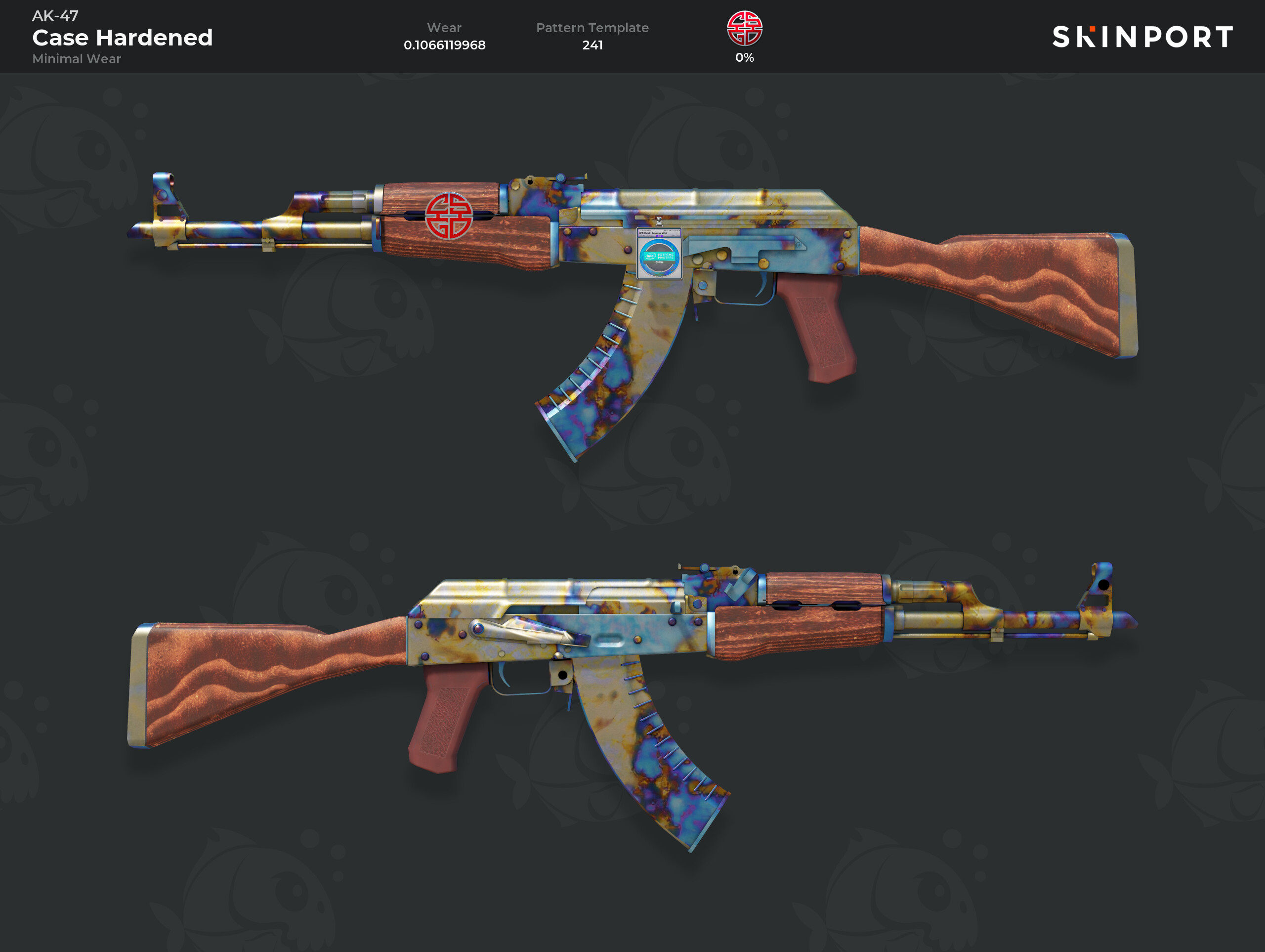 AK-47 | Case Hardened (Minimal Wear) - Counter-Strike 2 - Skinport