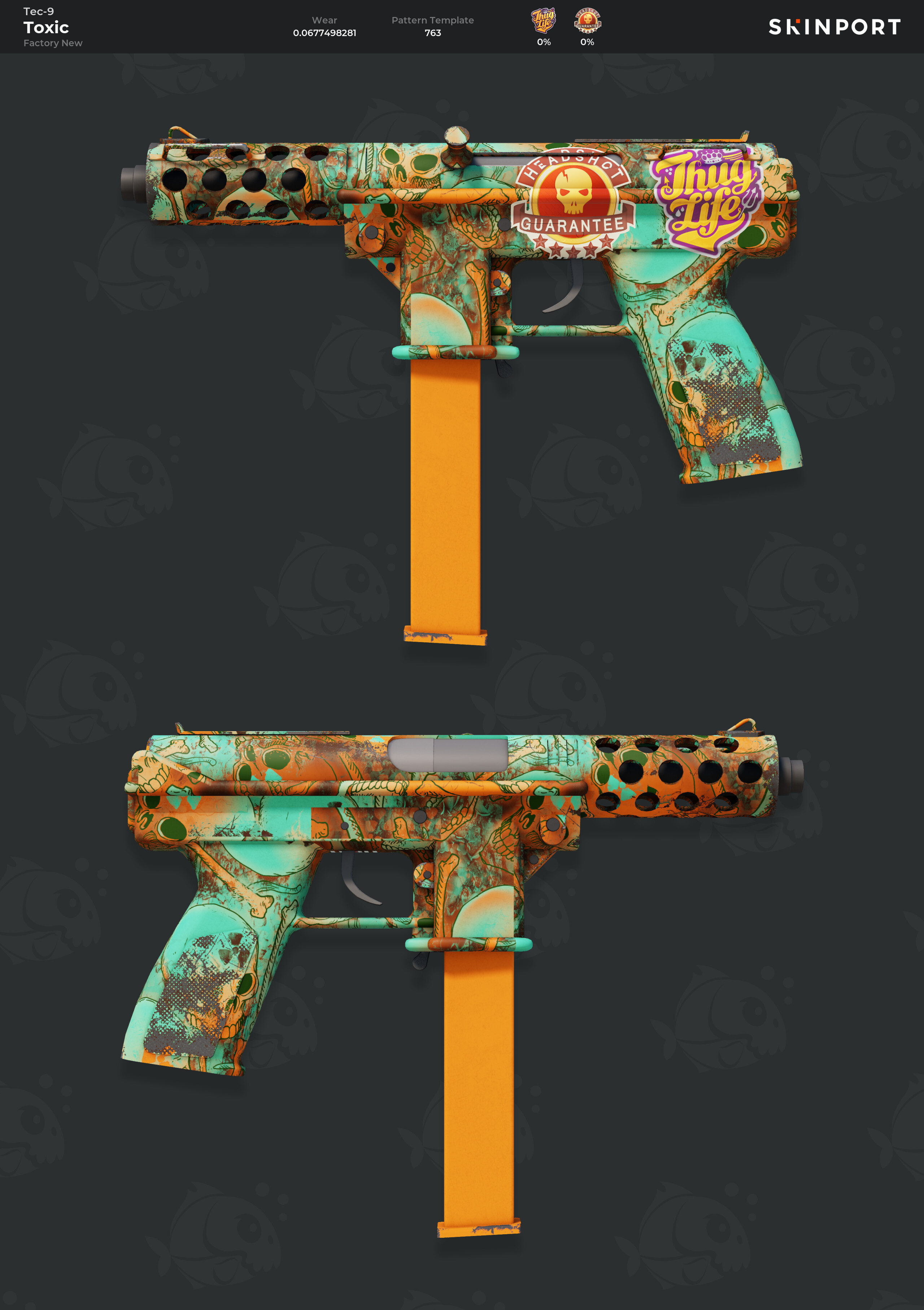 Tec-9 | Toxic (Factory New) - Counter-Strike 2 - Skinport