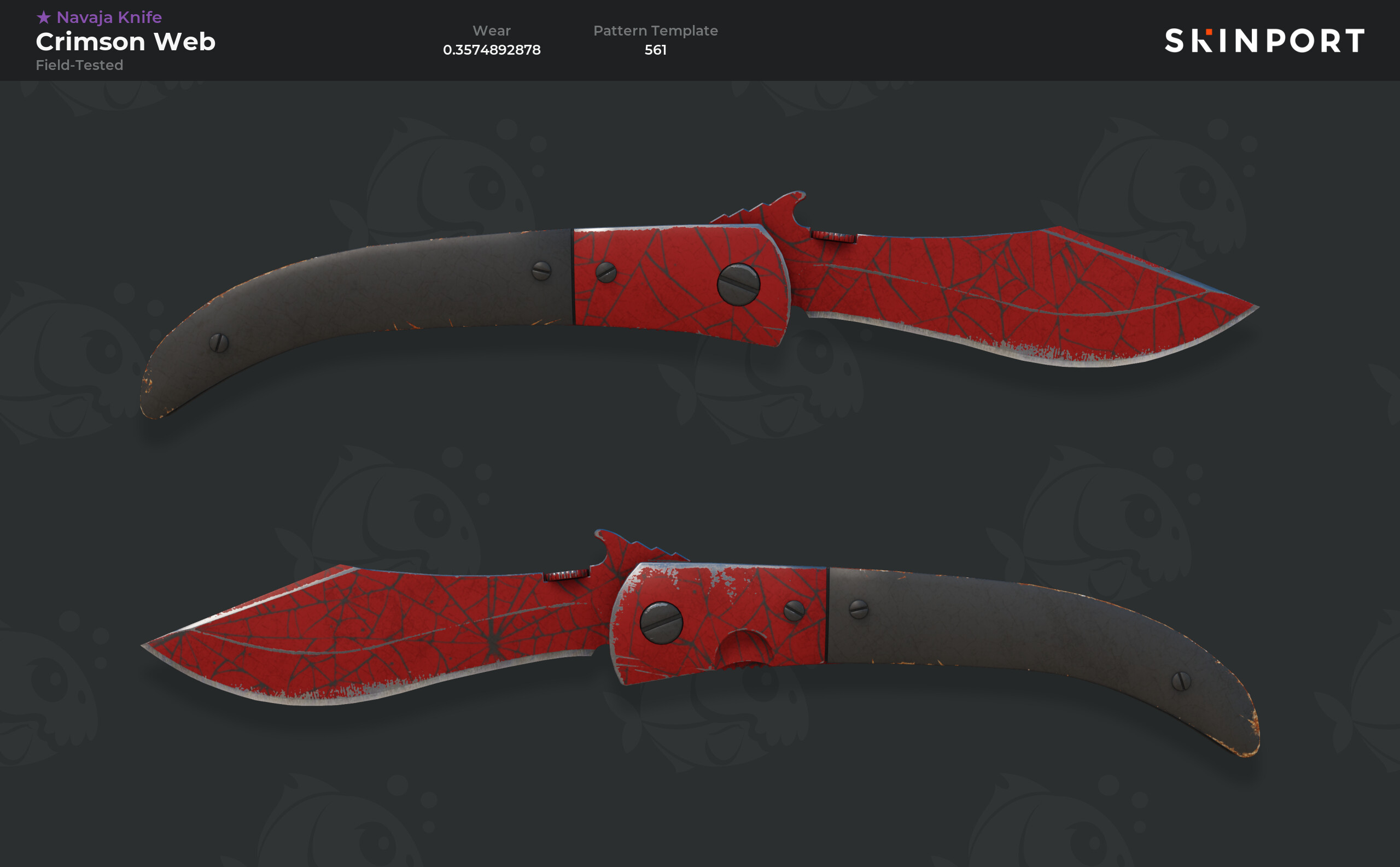 Navaja Knife | Crimson Web (Field-Tested) - Counter-Strike 2 - Skinport