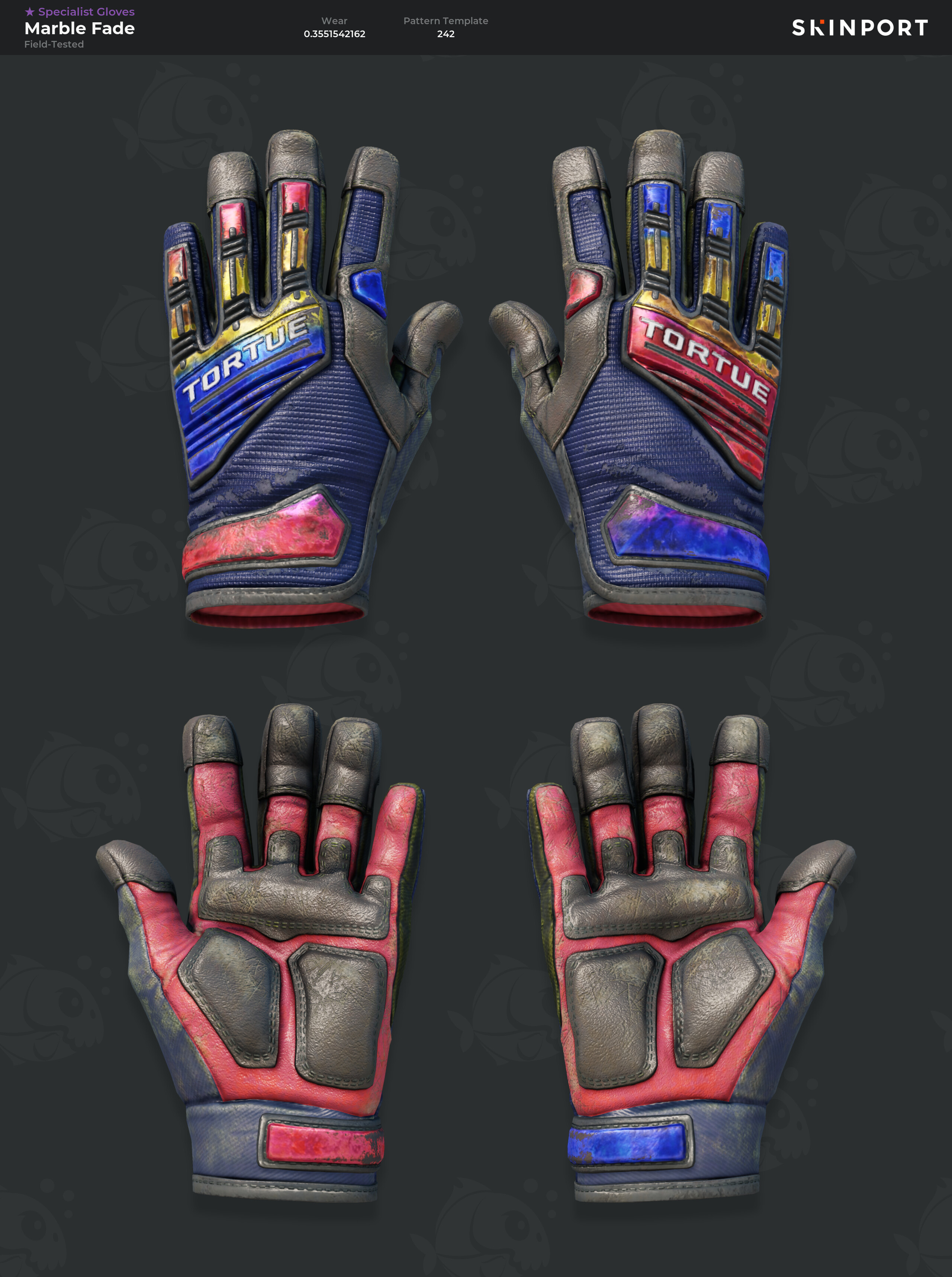 Specialist Gloves | Marble Fade (Field-Tested) - Counter-Strike 2 ...