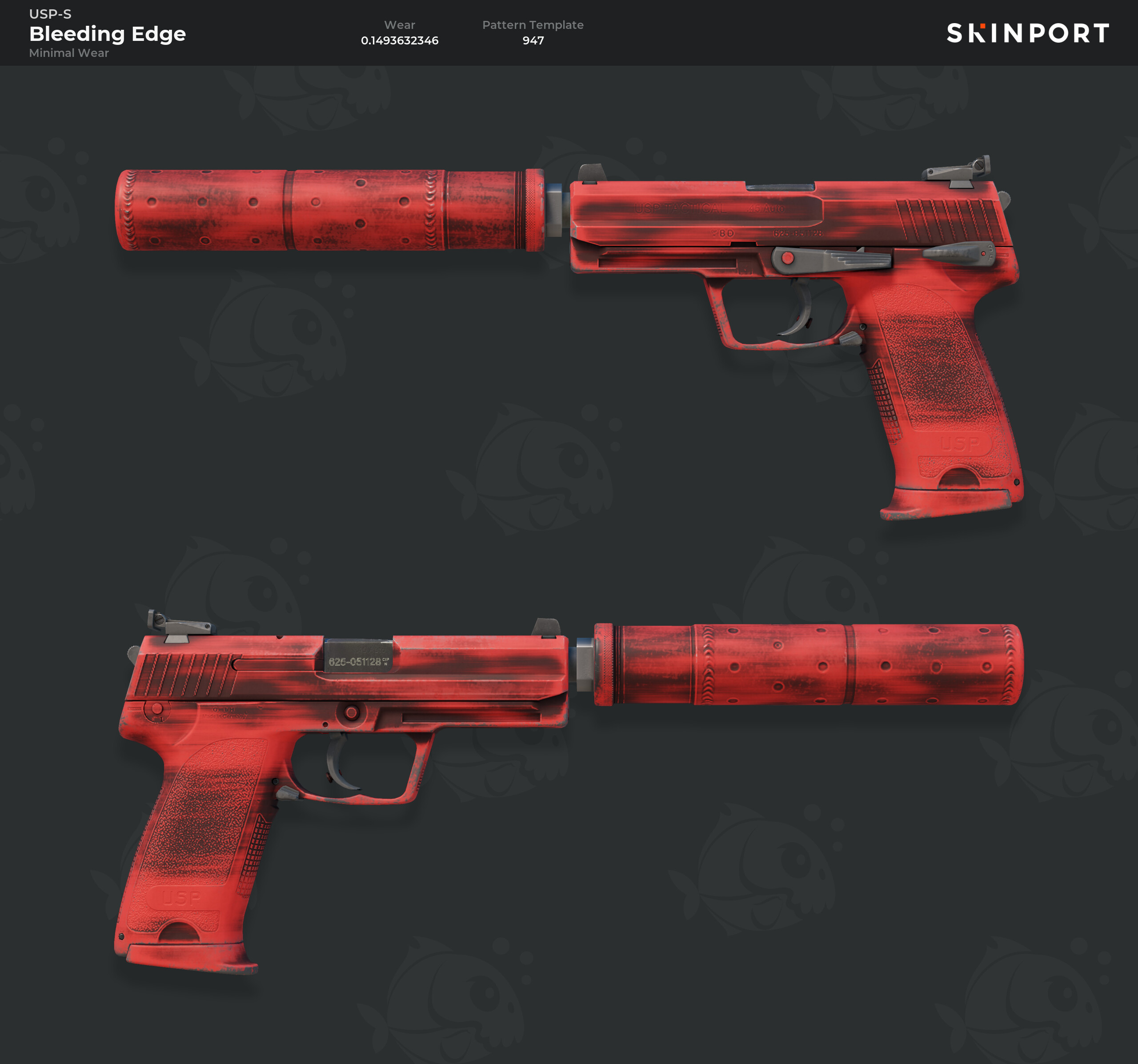 USP-S | Bleeding Edge (Minimal Wear) - Counter-Strike 2 - Skinport