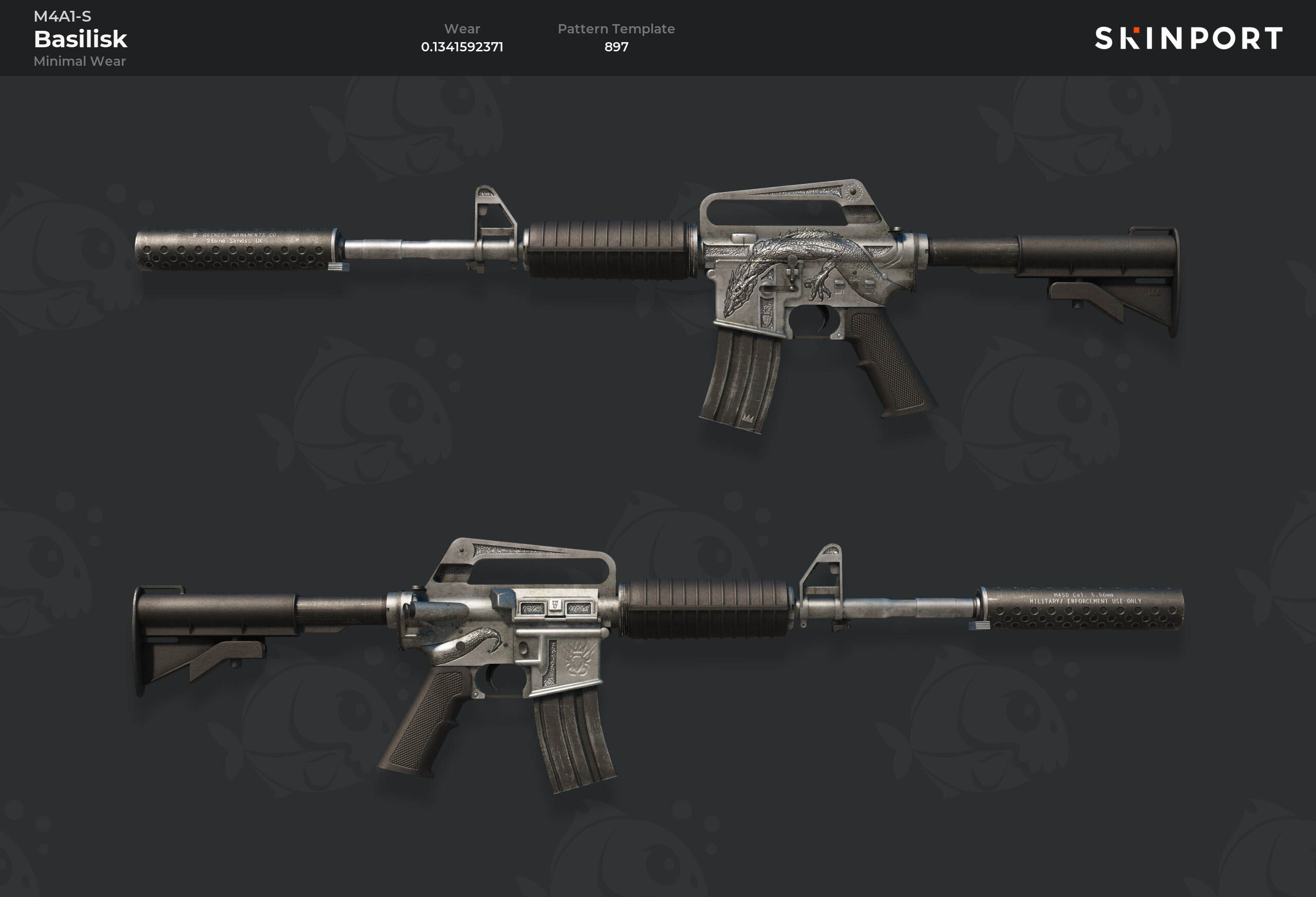 M4A1-S | Basilisk (Minimal Wear) - Counter-Strike 2 - Skinport