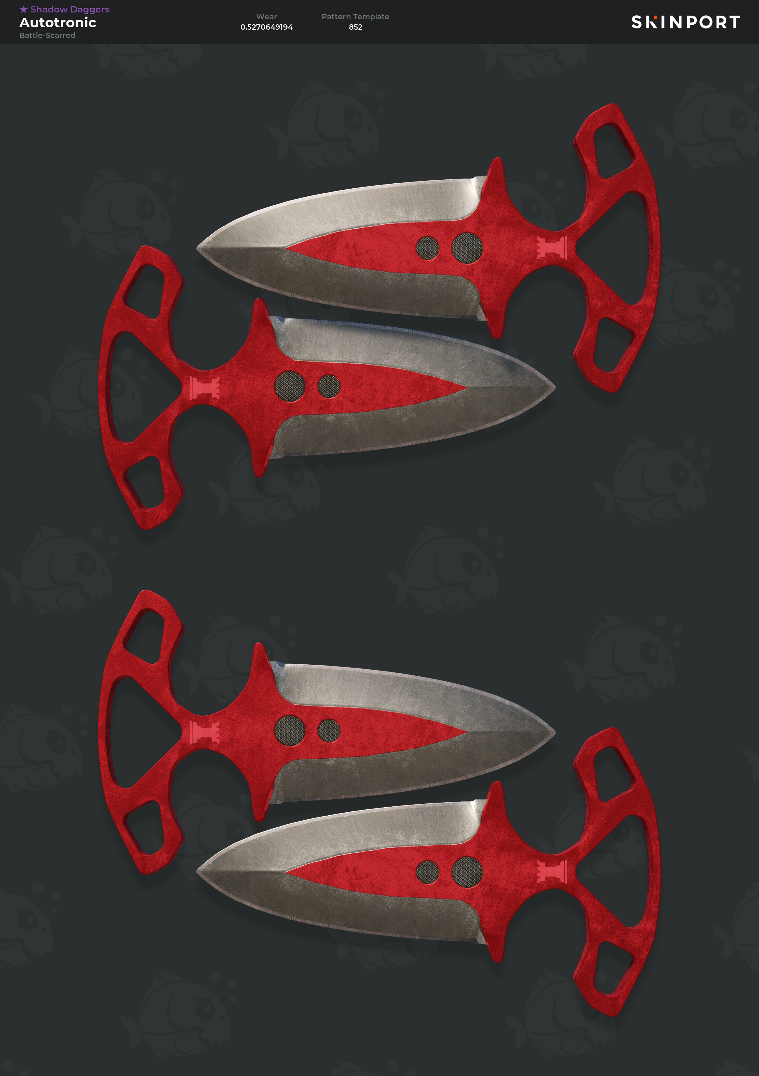 Shadow Daggers | Autotronic (Battle-Scarred) - Counter-Strike 2 - Skinport
