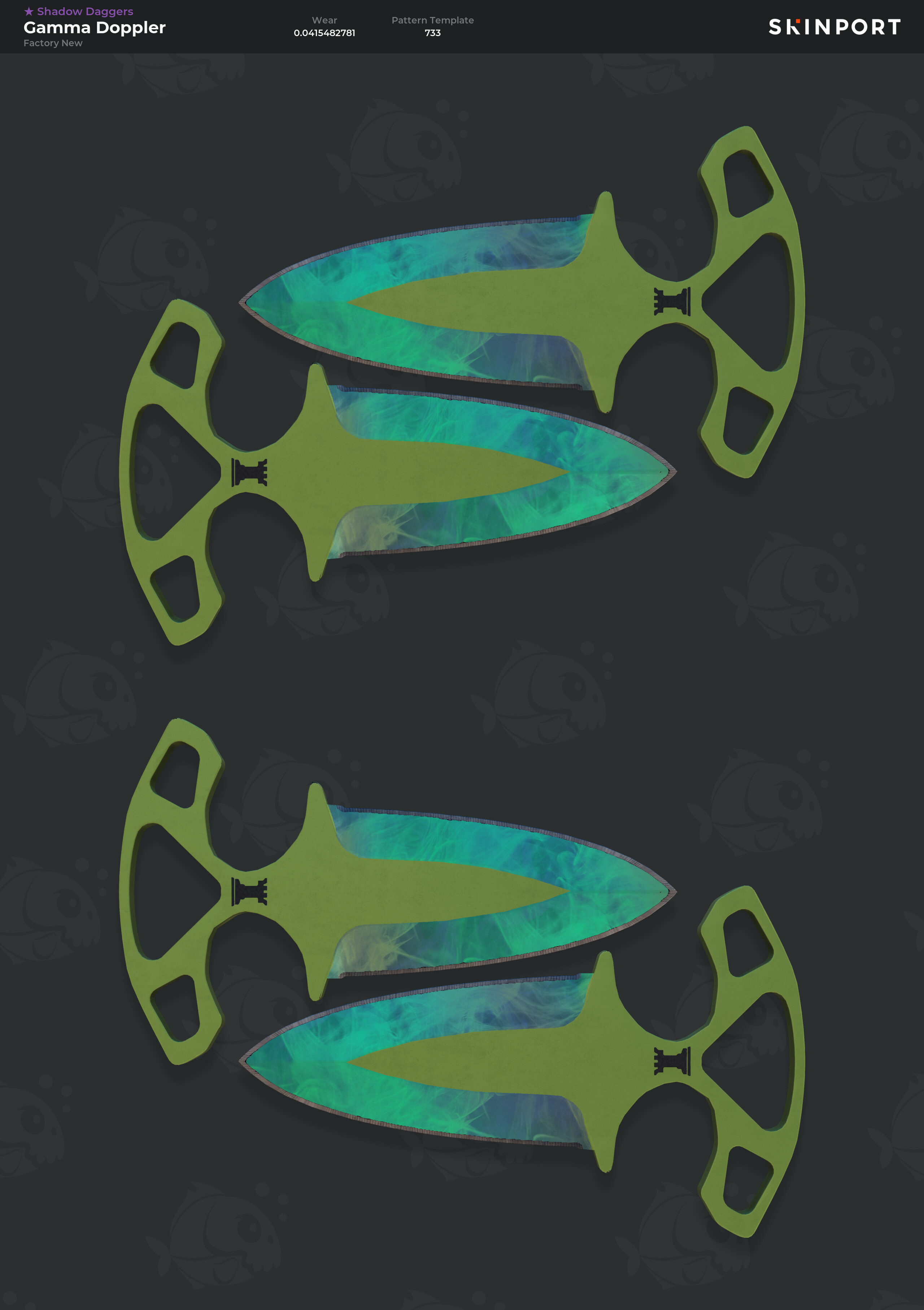 Shadow Daggers | Gamma Doppler (Factory New) - Counter-Strike 2 - Skinport