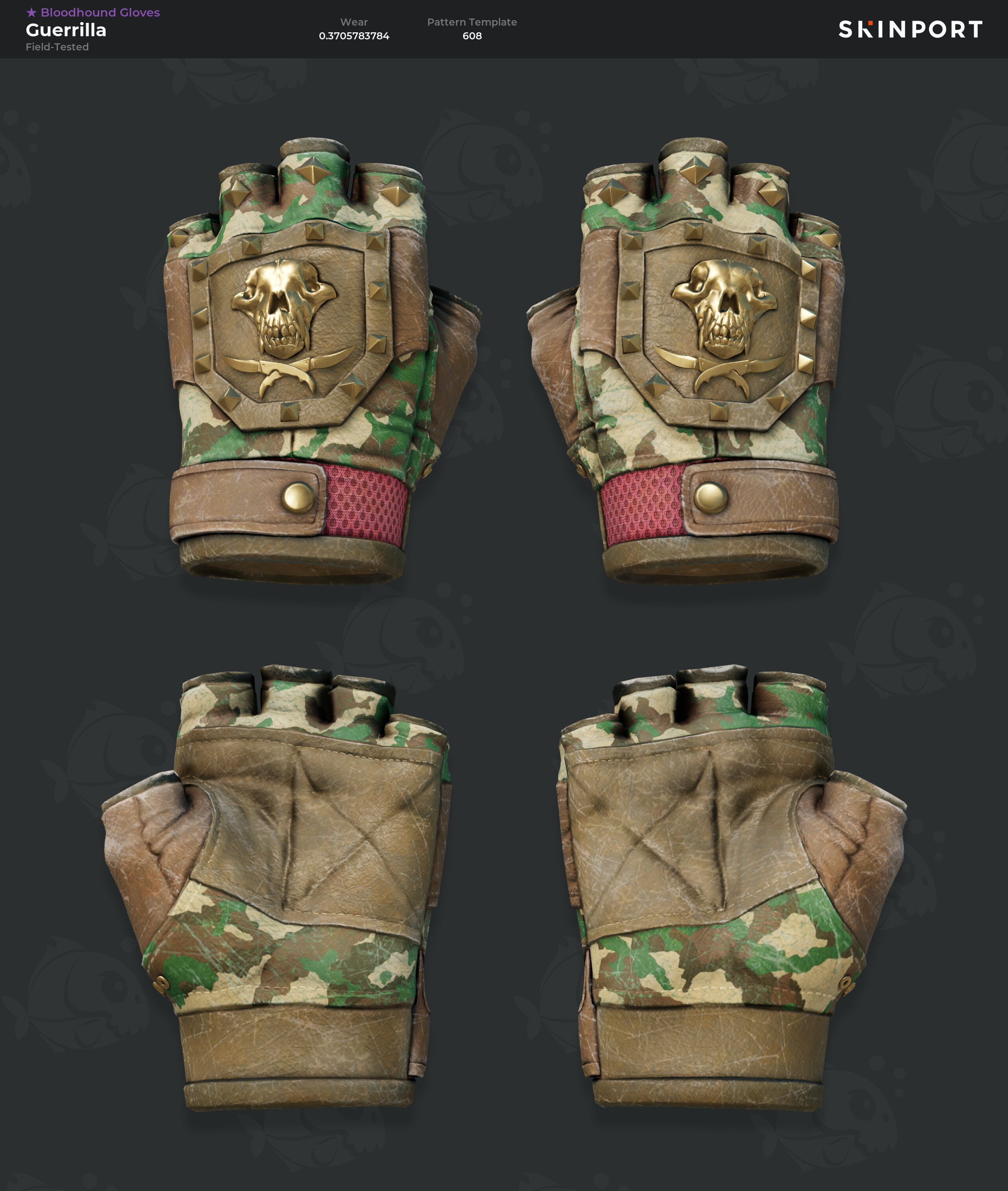 Bloodhound Gloves | Guerrilla (Field-Tested) - Counter-Strike 2 - Skinport