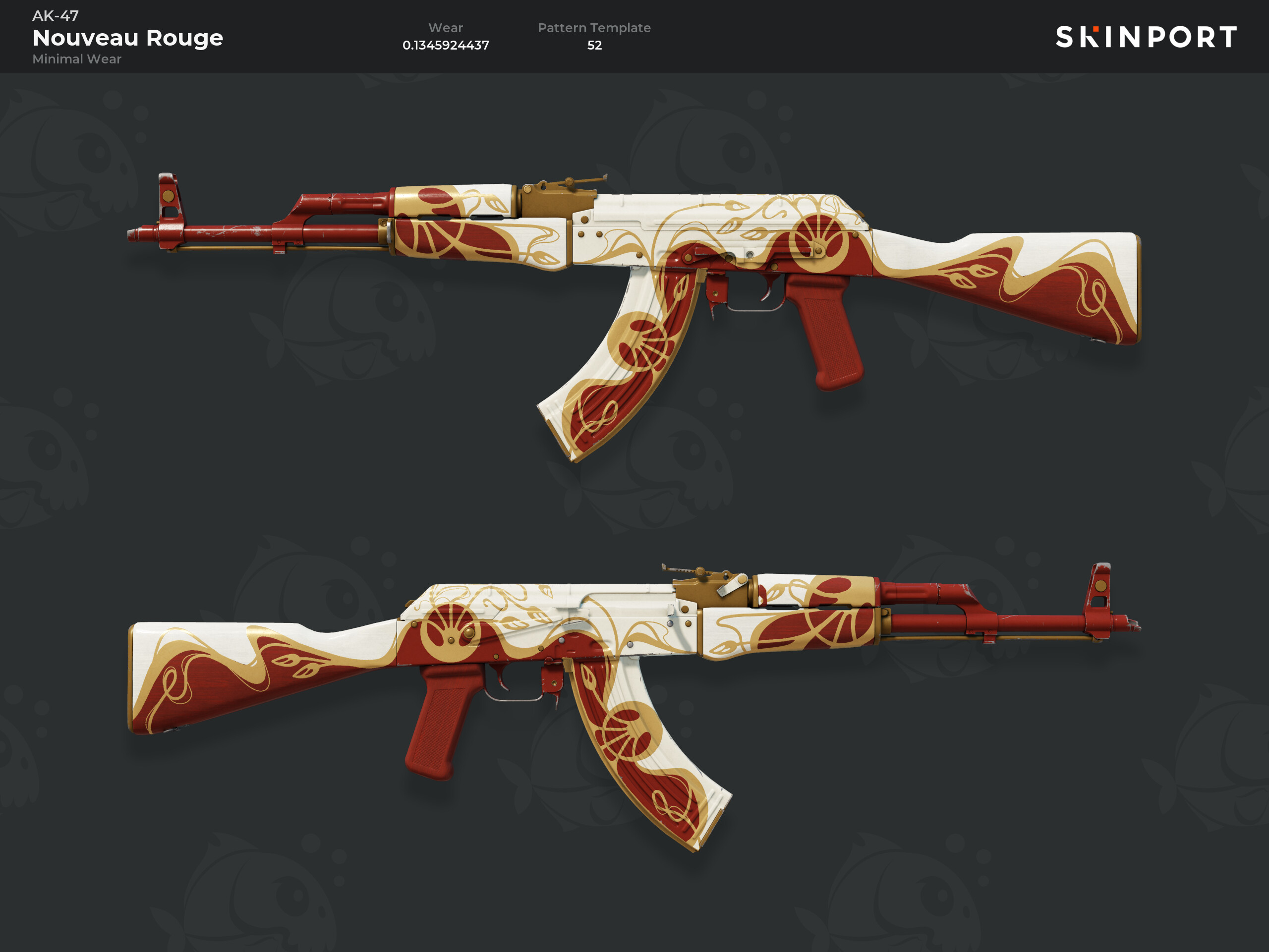 AK-47 | Nouveau Rouge (Minimal Wear) - Counter-Strike 2 - Skinport