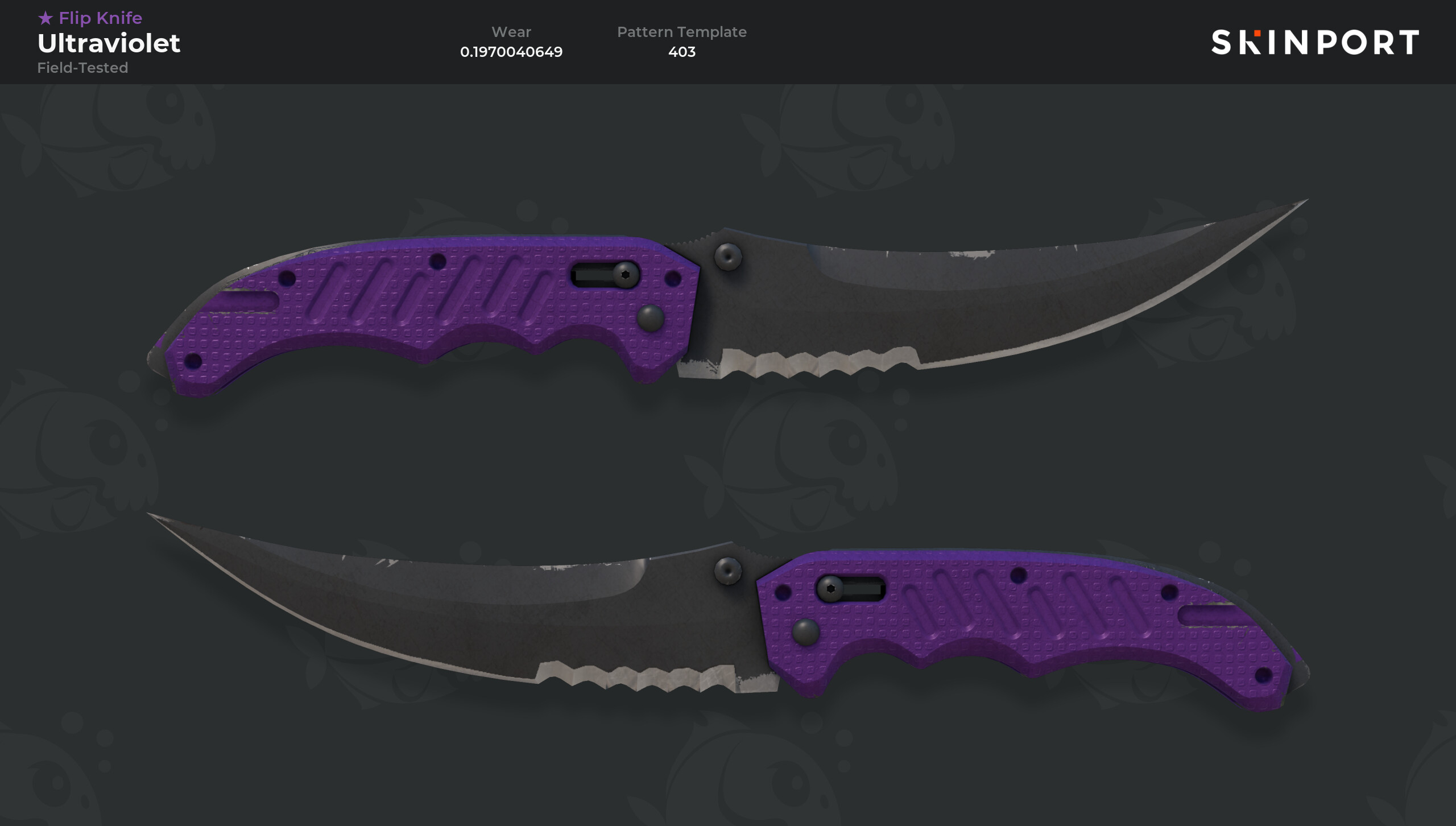 Flip Knife | Ultraviolet (Field-Tested) - Counter-Strike 2 - Skinport