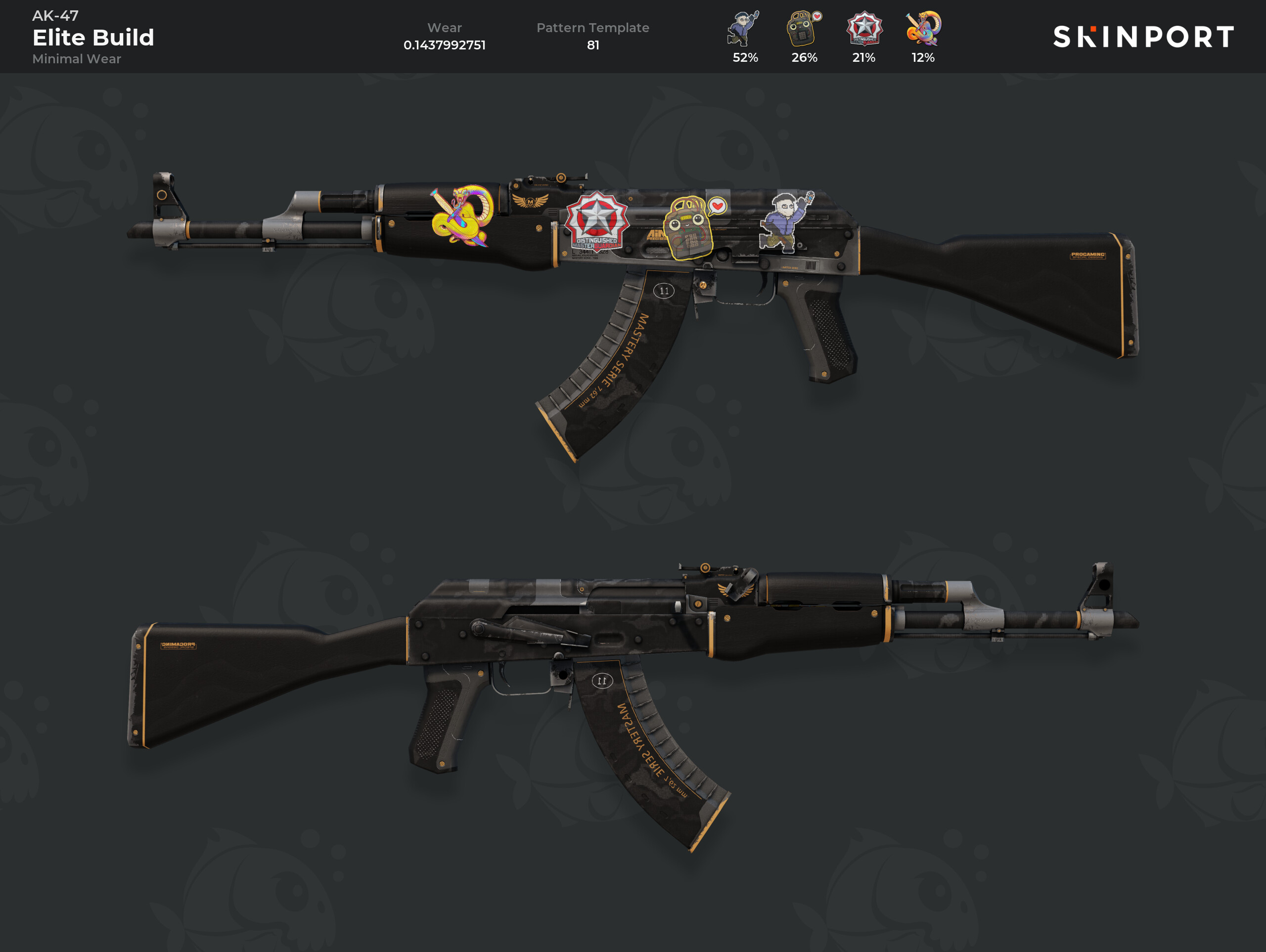AK-47 | Elite Build (Minimal Wear) - Counter-Strike 2 - Skinport