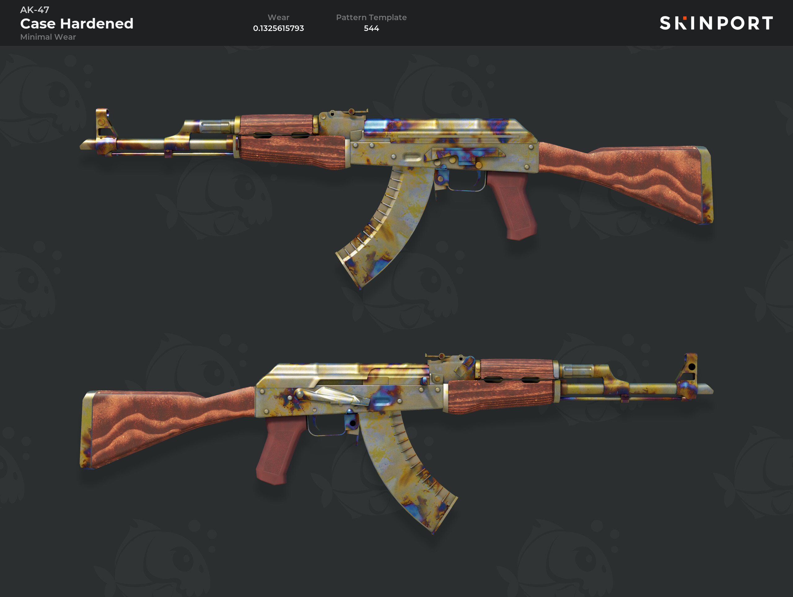 AK-47 | Case Hardened (Minimal Wear) - Counter-Strike 2 - Skinport