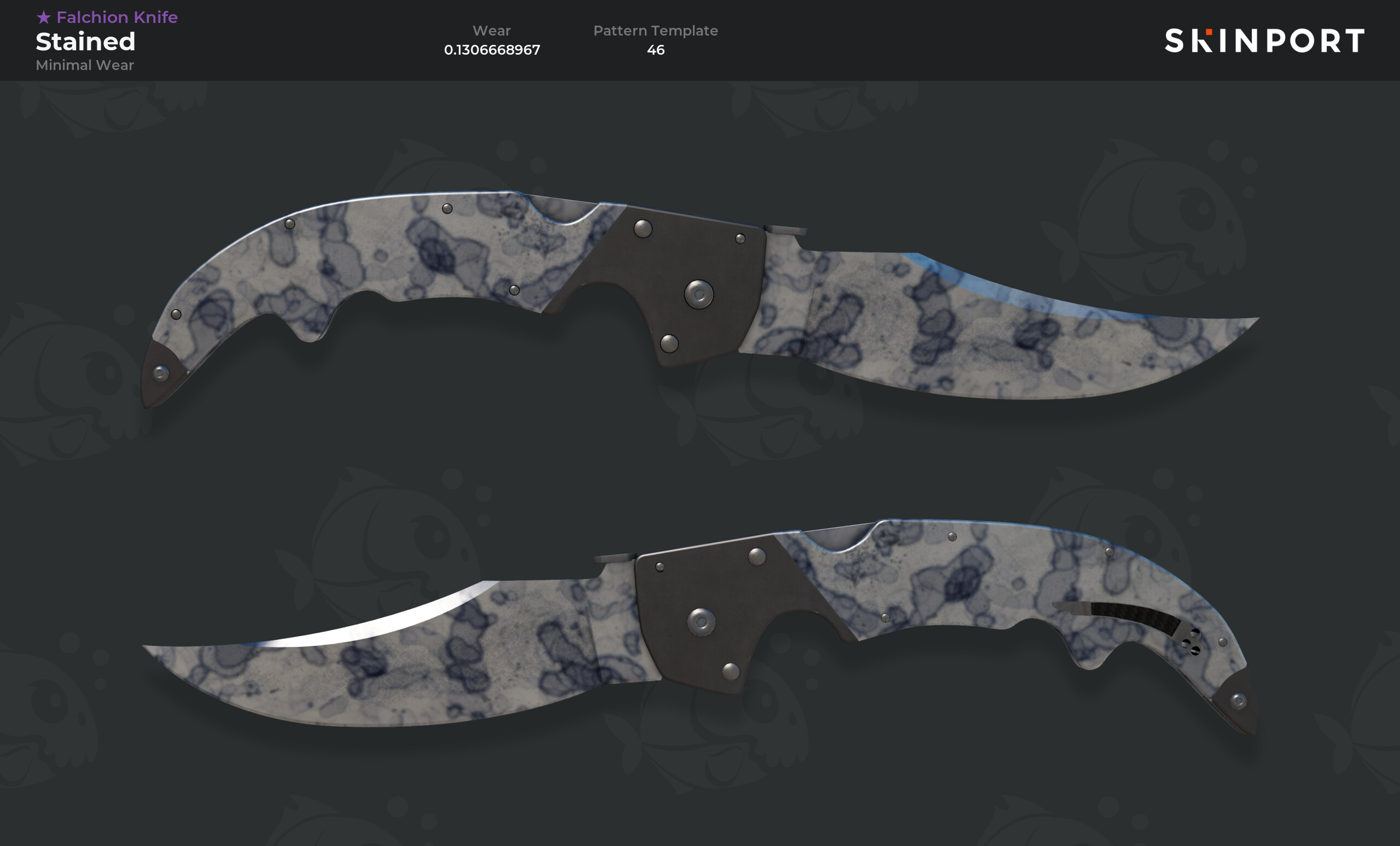Falchion Knife | Stained (Minimal Wear) - Counter-Strike 2 - Skinport