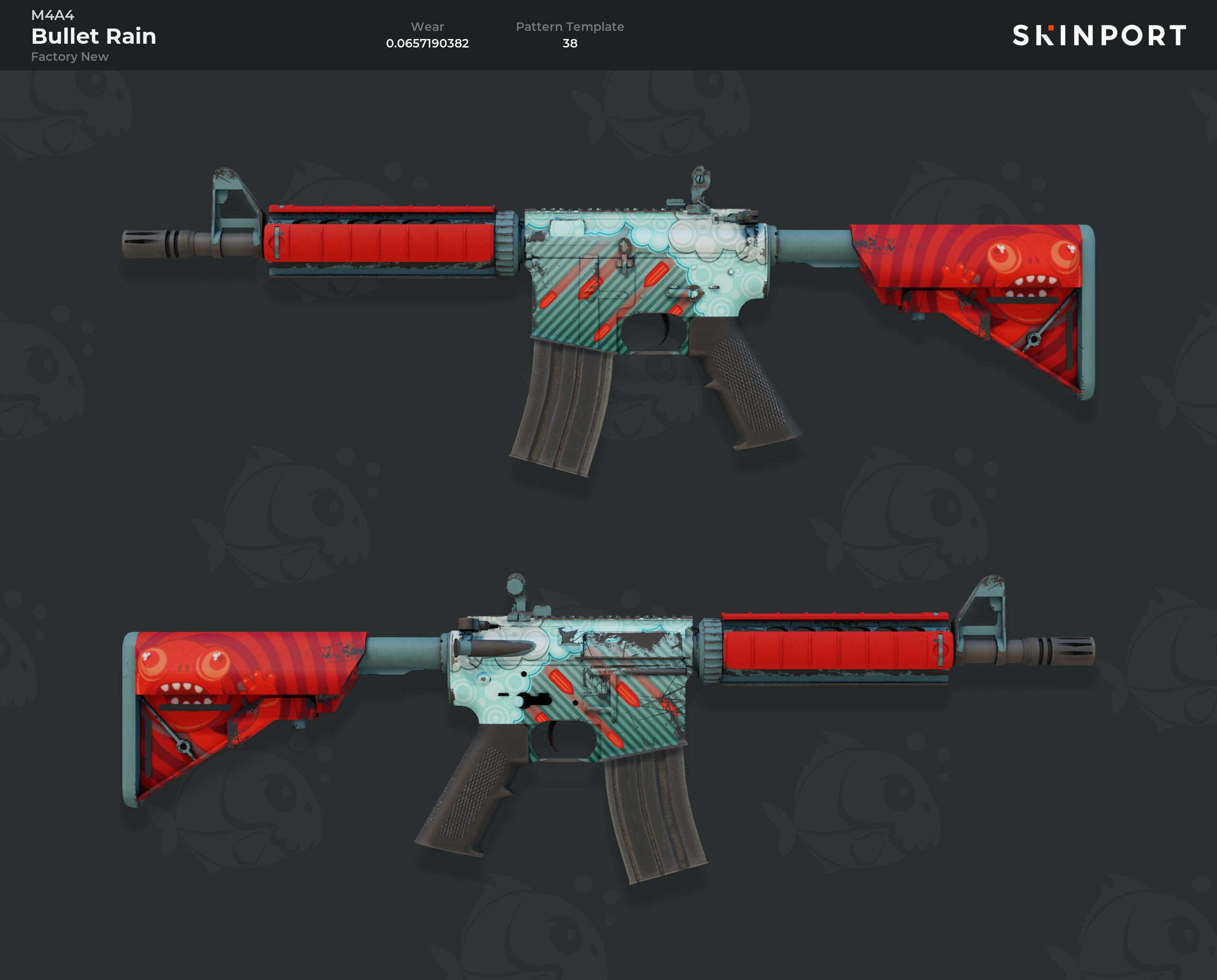 M4A4 | Bullet Rain (Factory New) - Counter-Strike 2 - Skinport