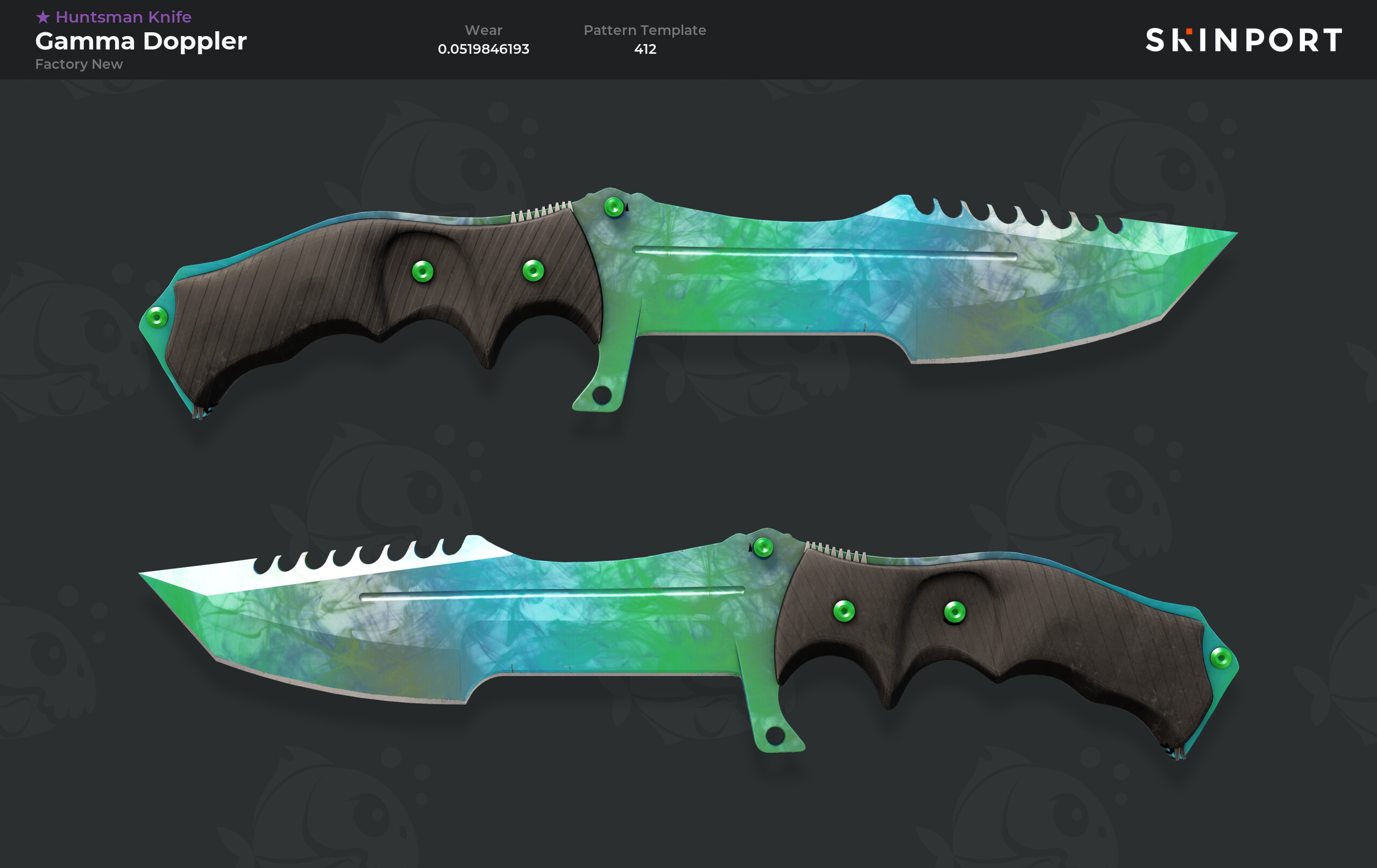 Huntsman Knife | Gamma Doppler (Factory New) - Counter-Strike 2 - Skinport