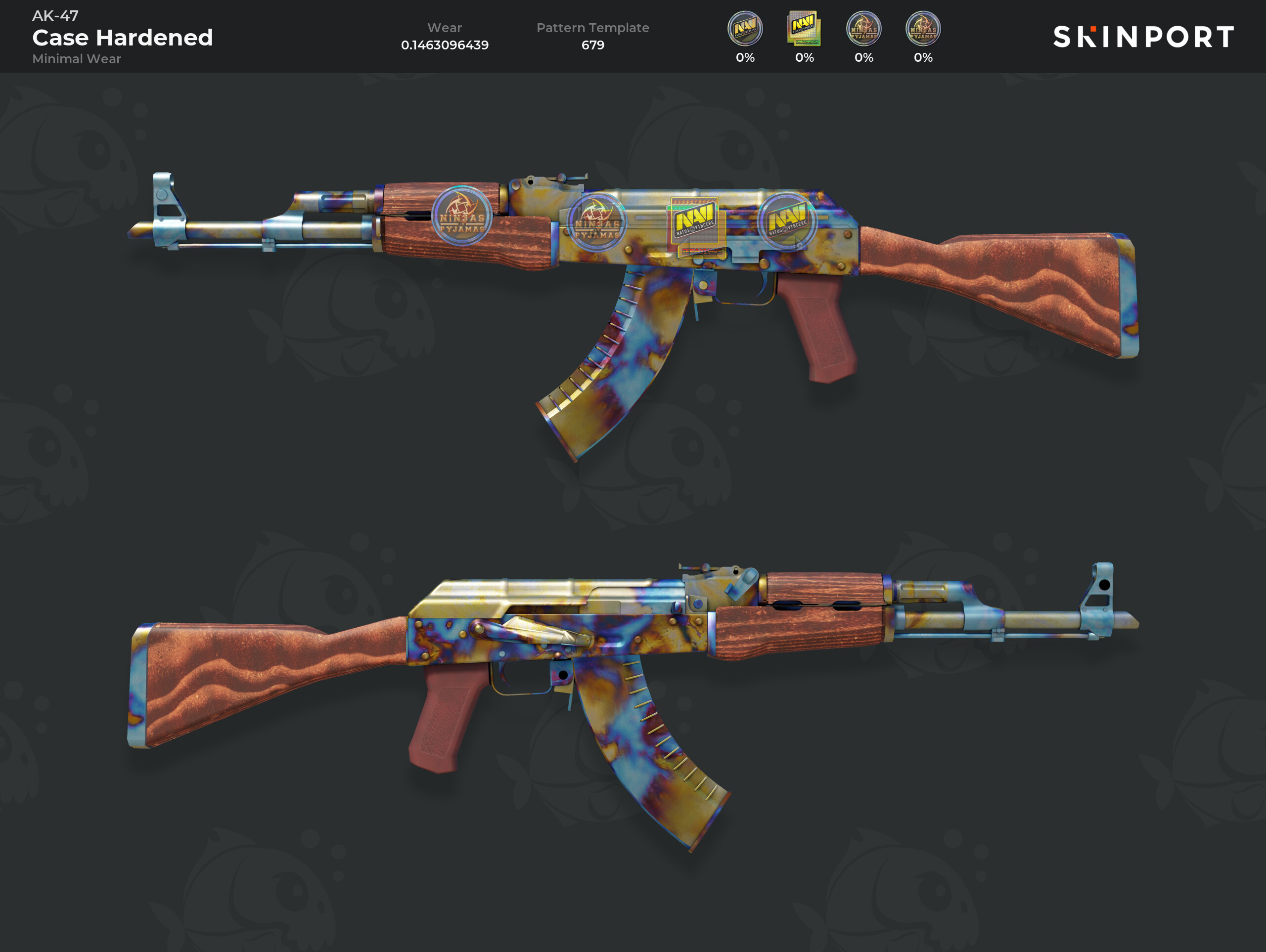 AK-47 | Case Hardened (Minimal Wear) - Counter-Strike 2 - Skinport