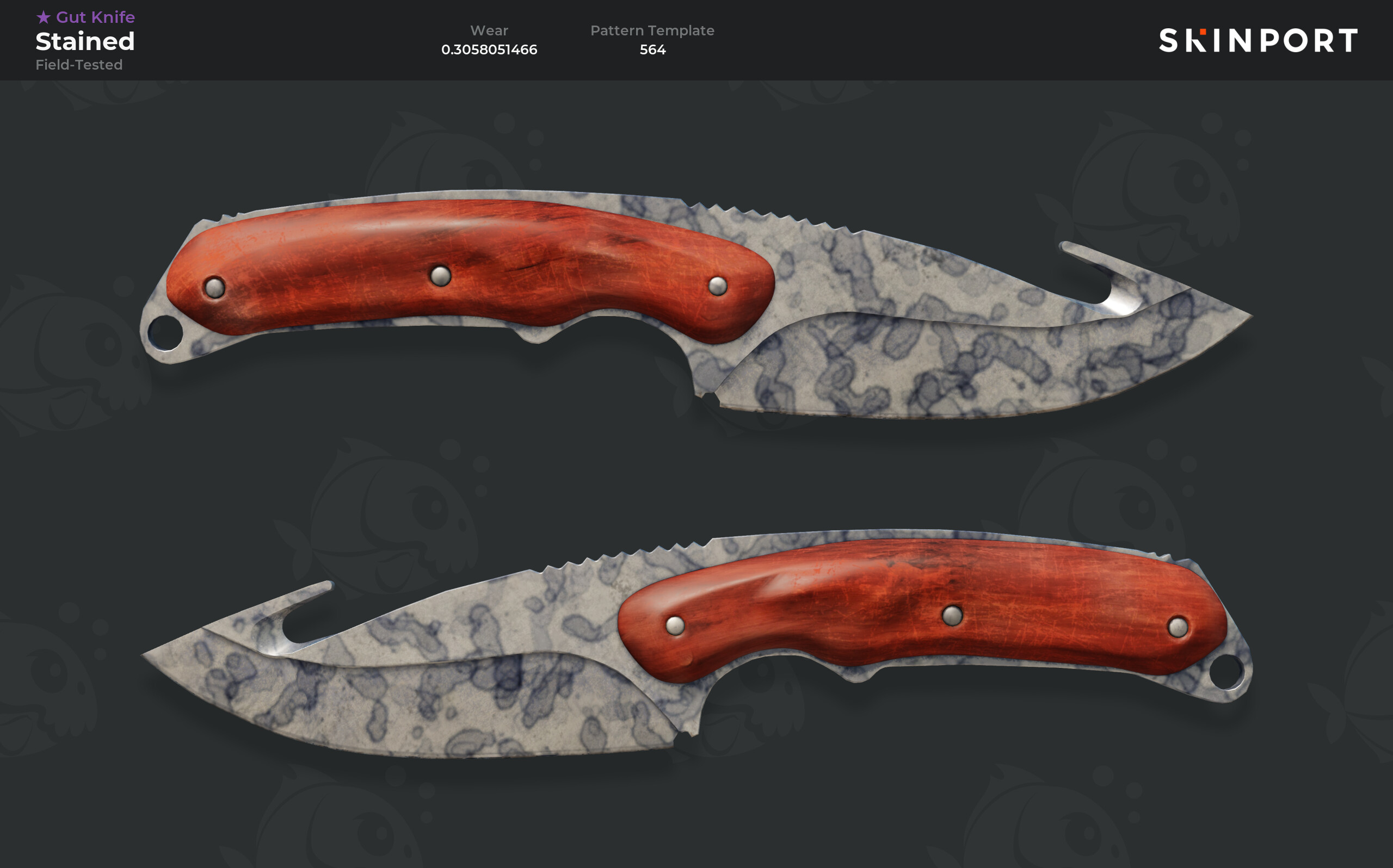Gut Knife | Stained (Field-Tested) - Counter-Strike 2 - Skinport