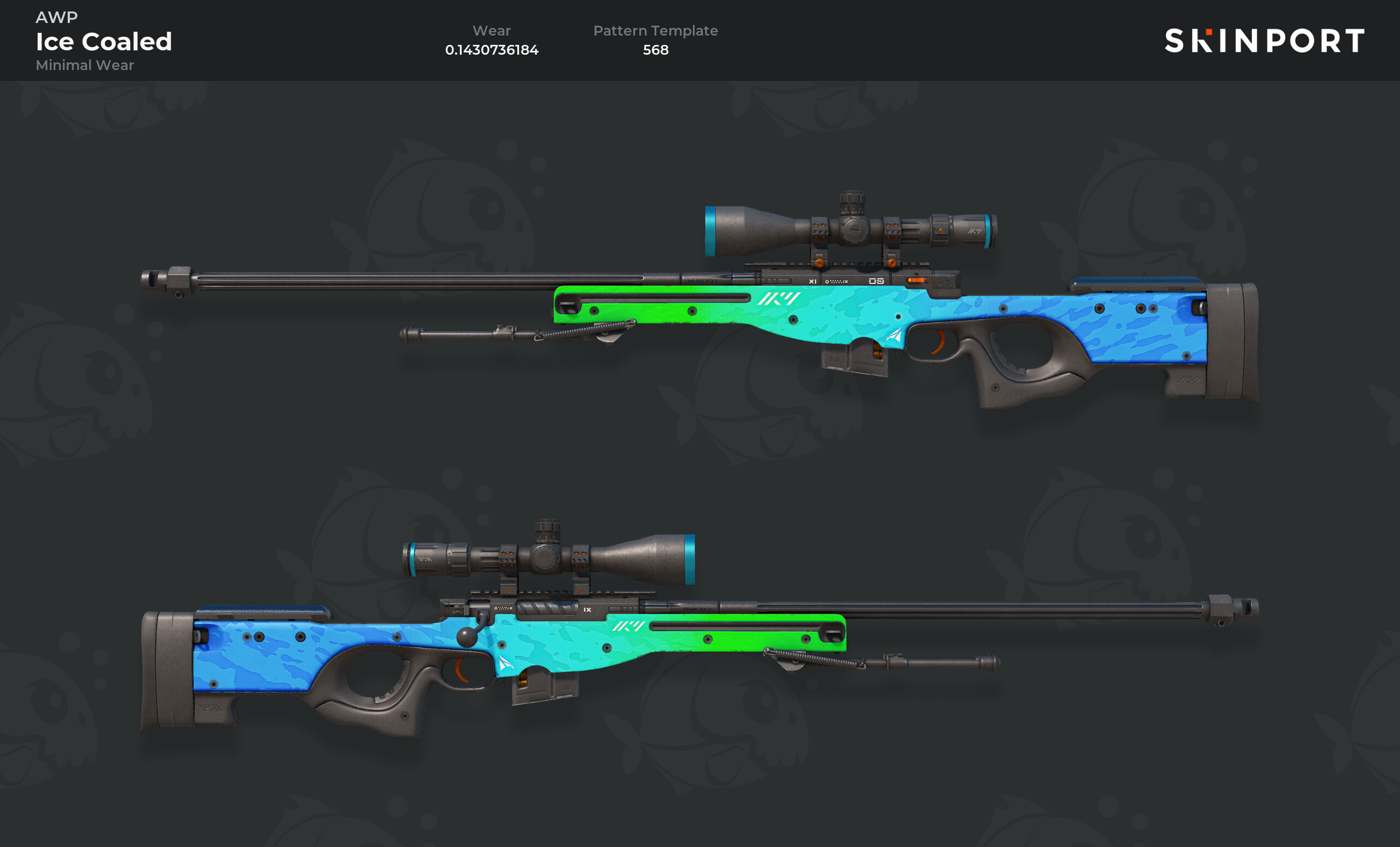 AWP | Ice Coaled (Minimal Wear) - Counter-Strike 2 - Skinport
