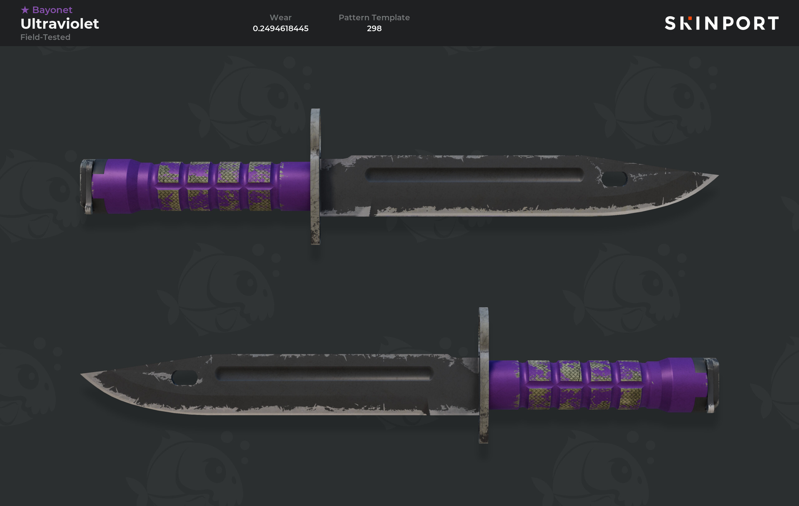 Bayonet | Ultraviolet (Field-Tested) - Counter-Strike 2 - Skinport