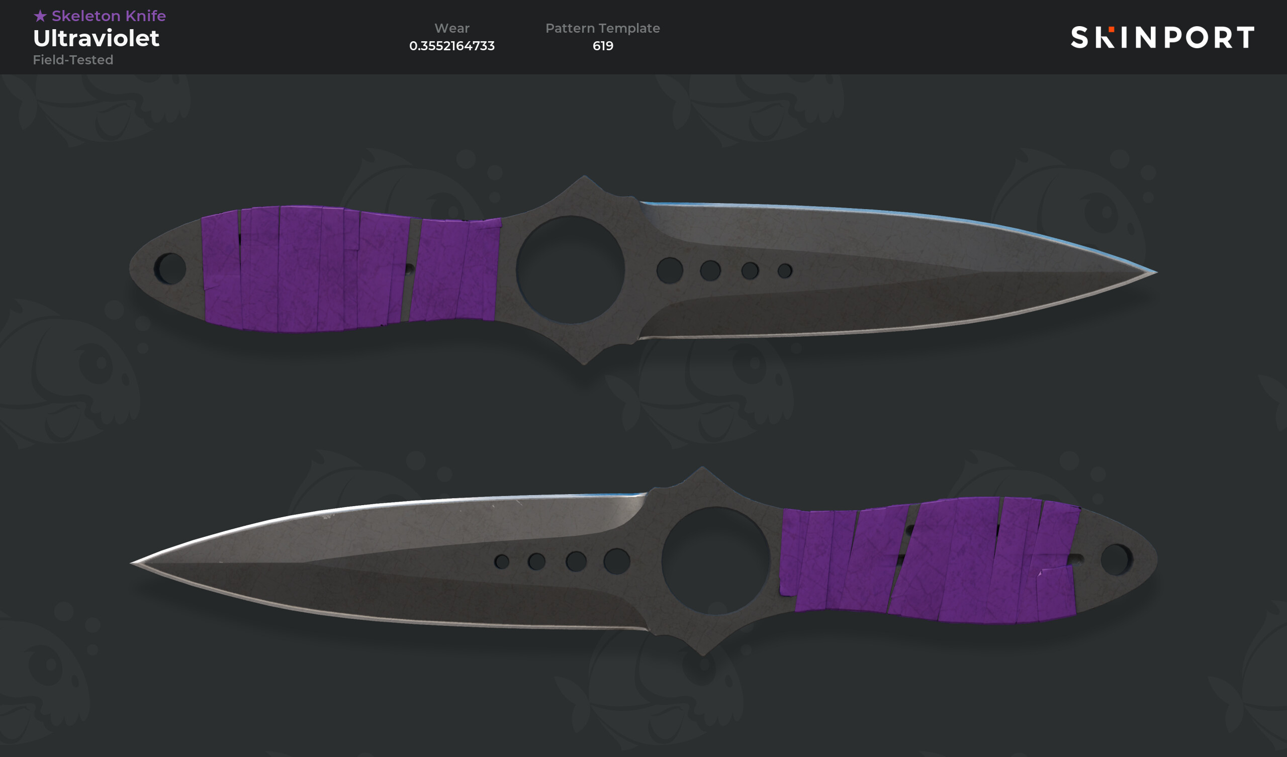 Skeleton Knife | Ultraviolet (Field-Tested) - Counter-Strike 2 - Skinport