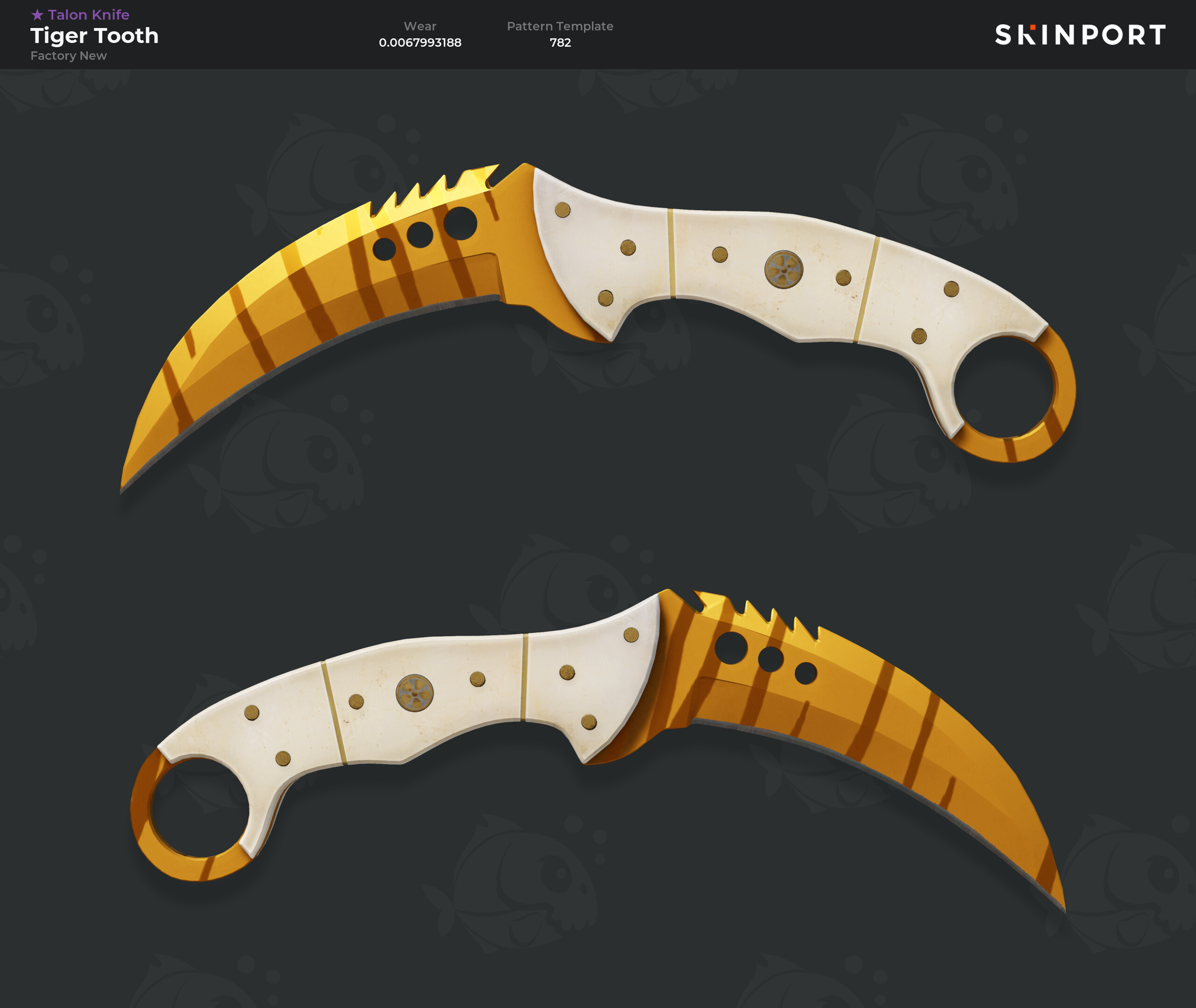 Talon Knife | Tiger Tooth (Factory New) - Counter-Strike 2 - Skinport