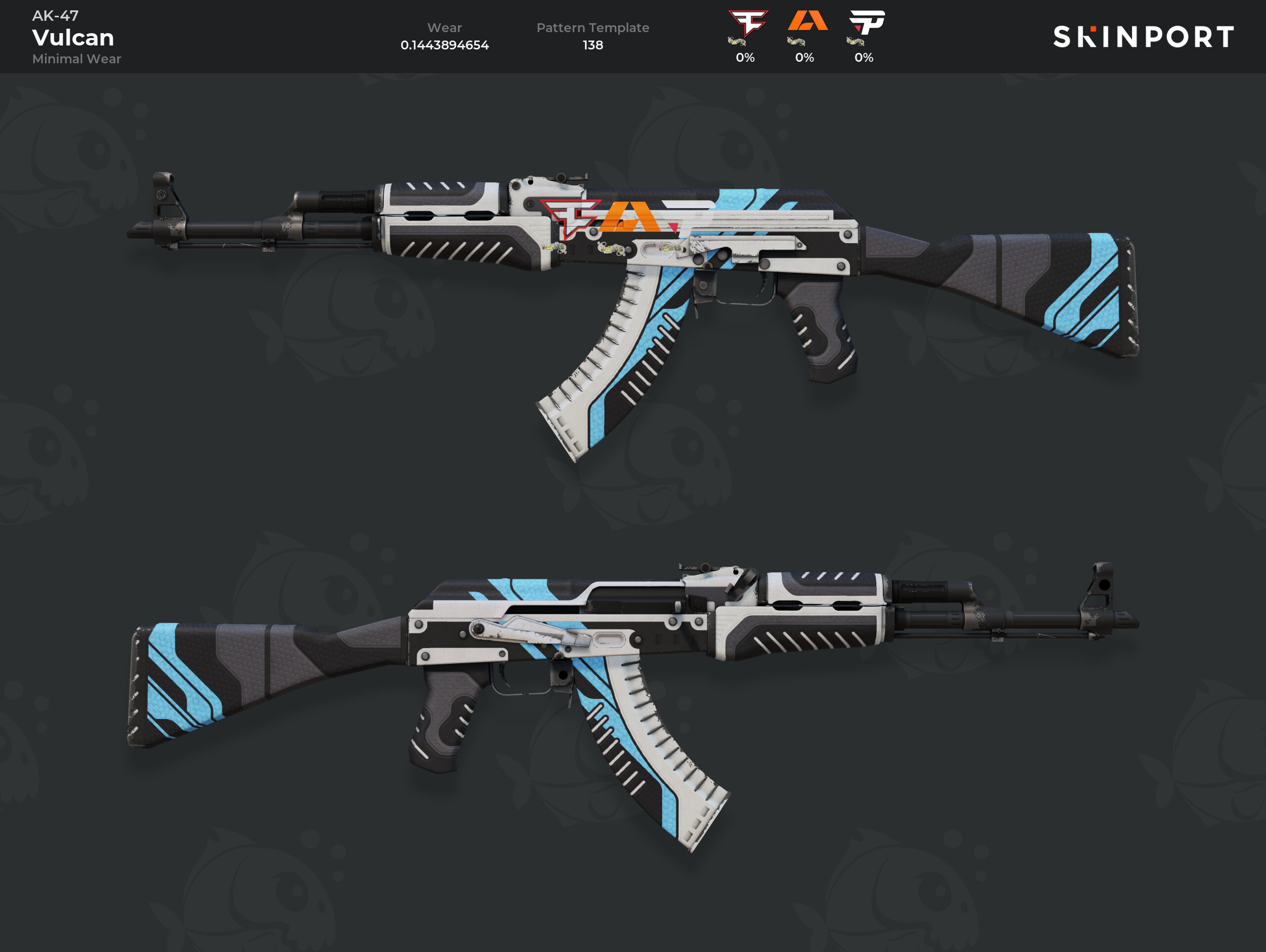 AK-47 | Vulcan (Minimal Wear) - Counter-Strike 2 - Skinport