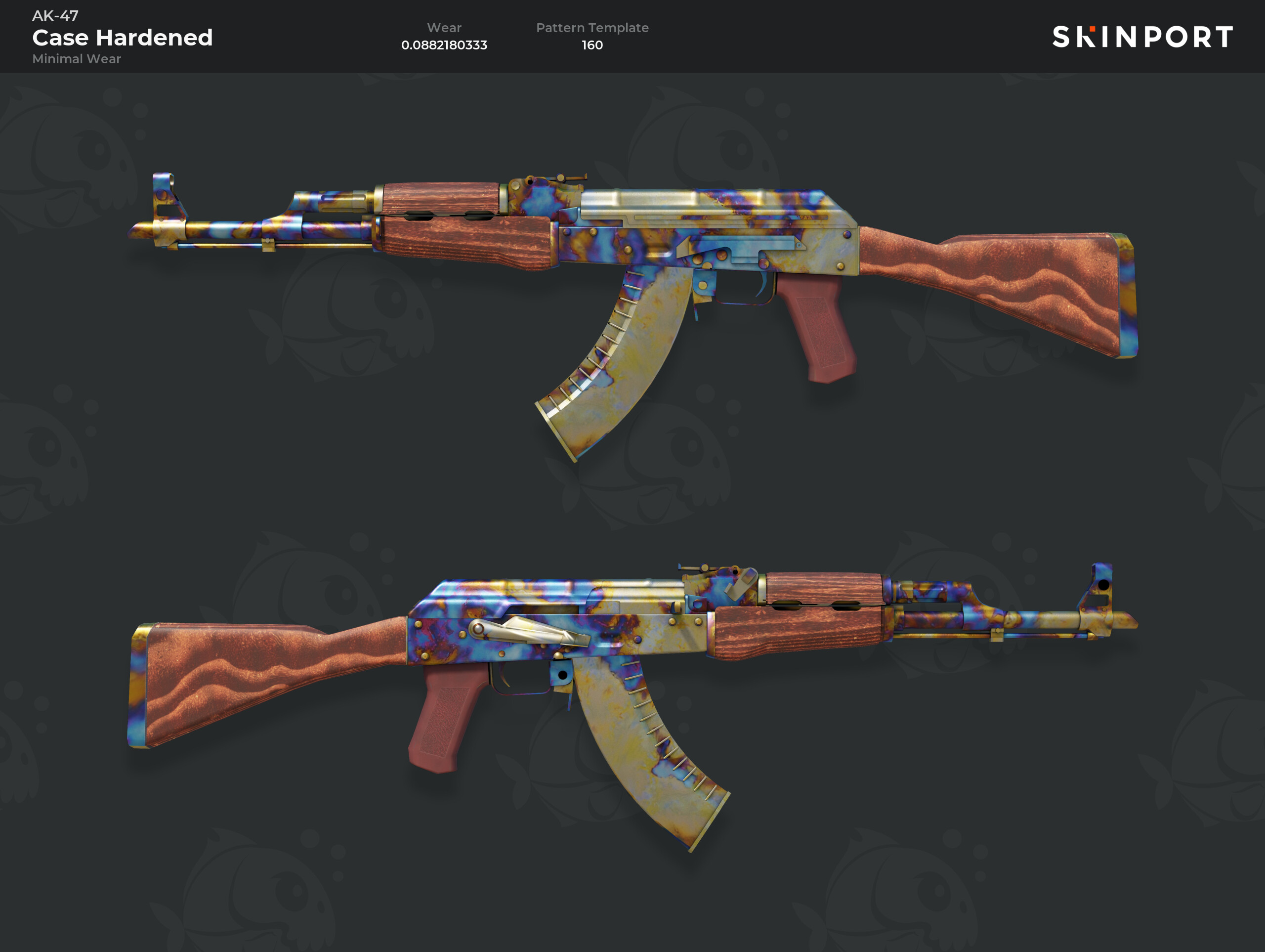 AK-47 | Case Hardened (Minimal Wear) - Counter-Strike 2 - Skinport