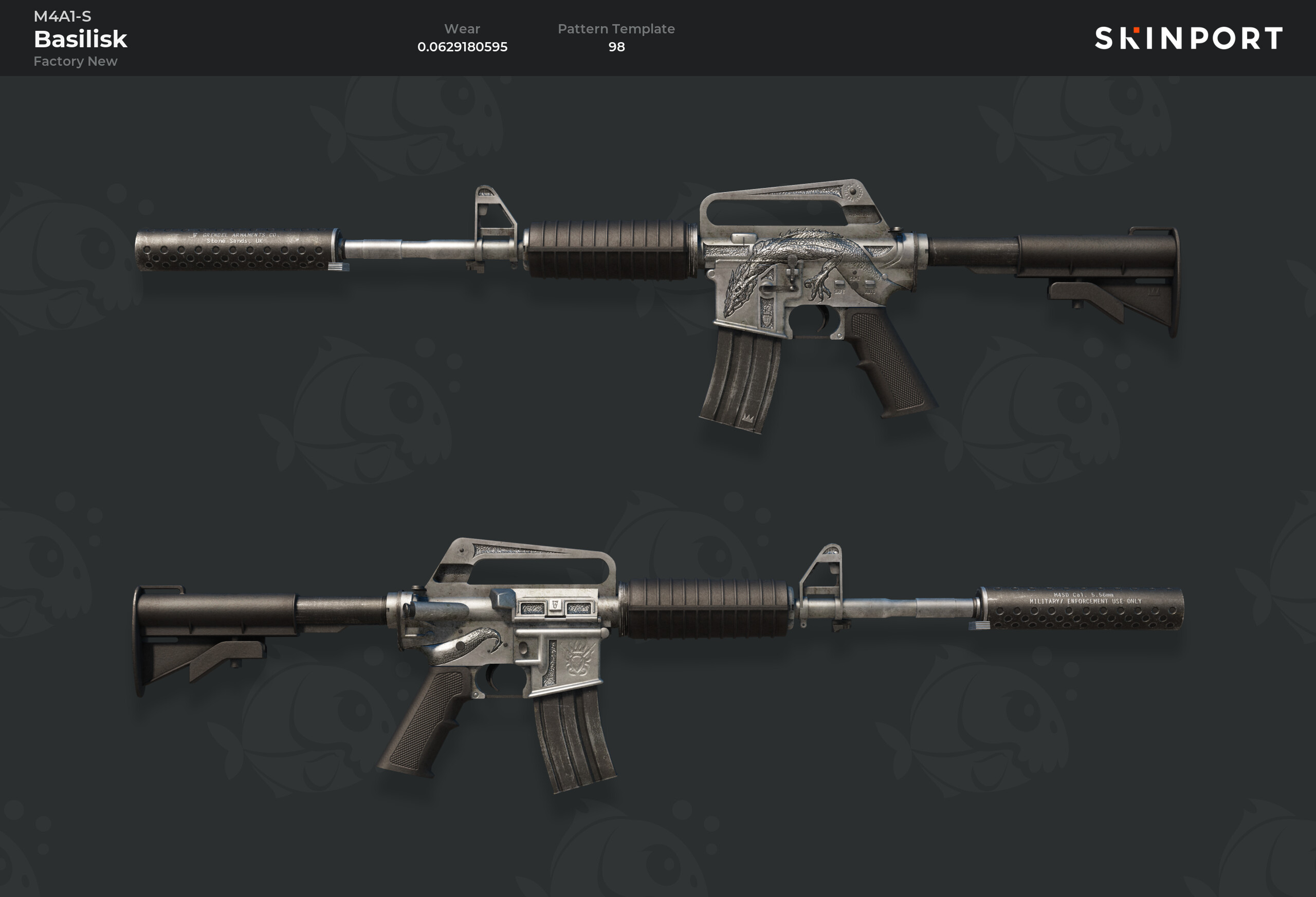 M4A1-S | Basilisk (Factory New) - Counter-Strike 2 - Skinport