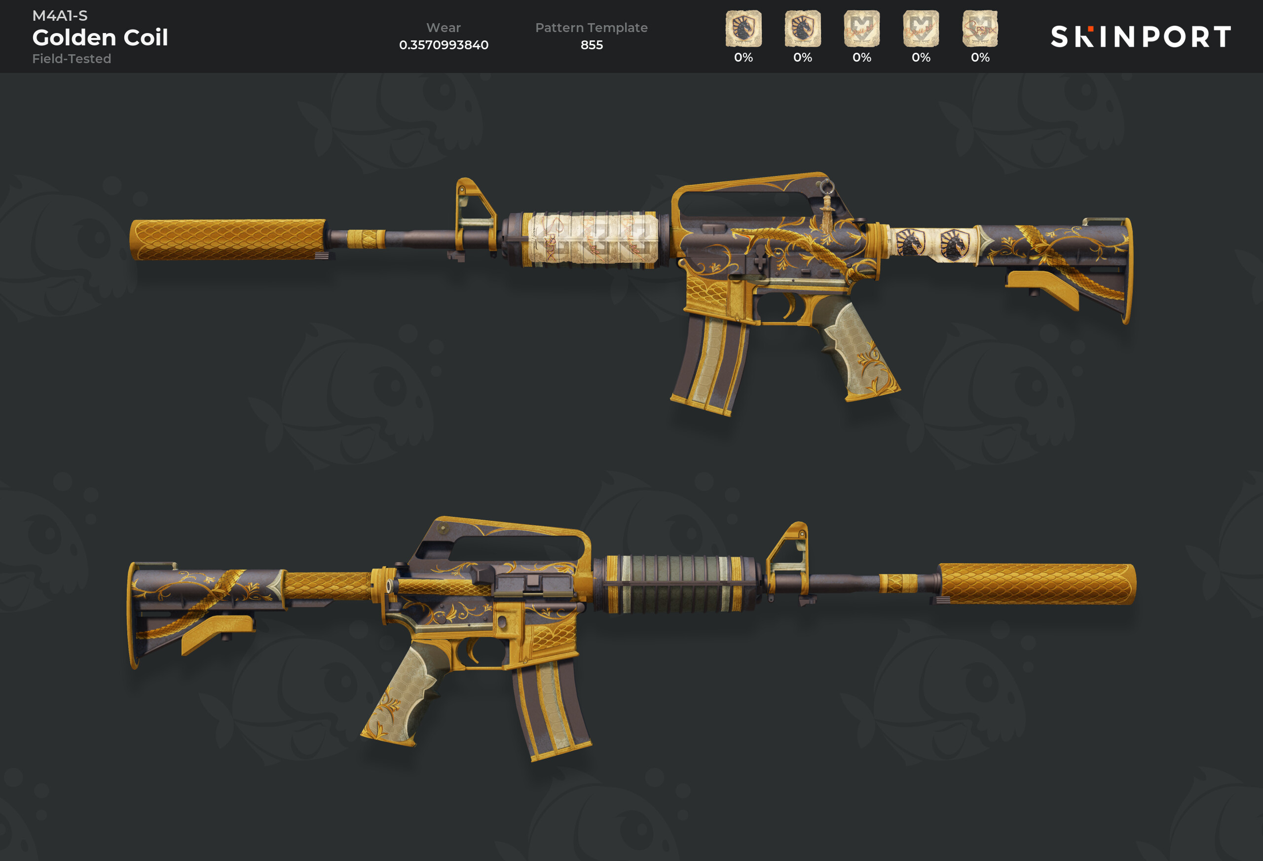 M4A1-S | Golden Coil (Field-Tested) - Counter-Strike 2 - Skinport