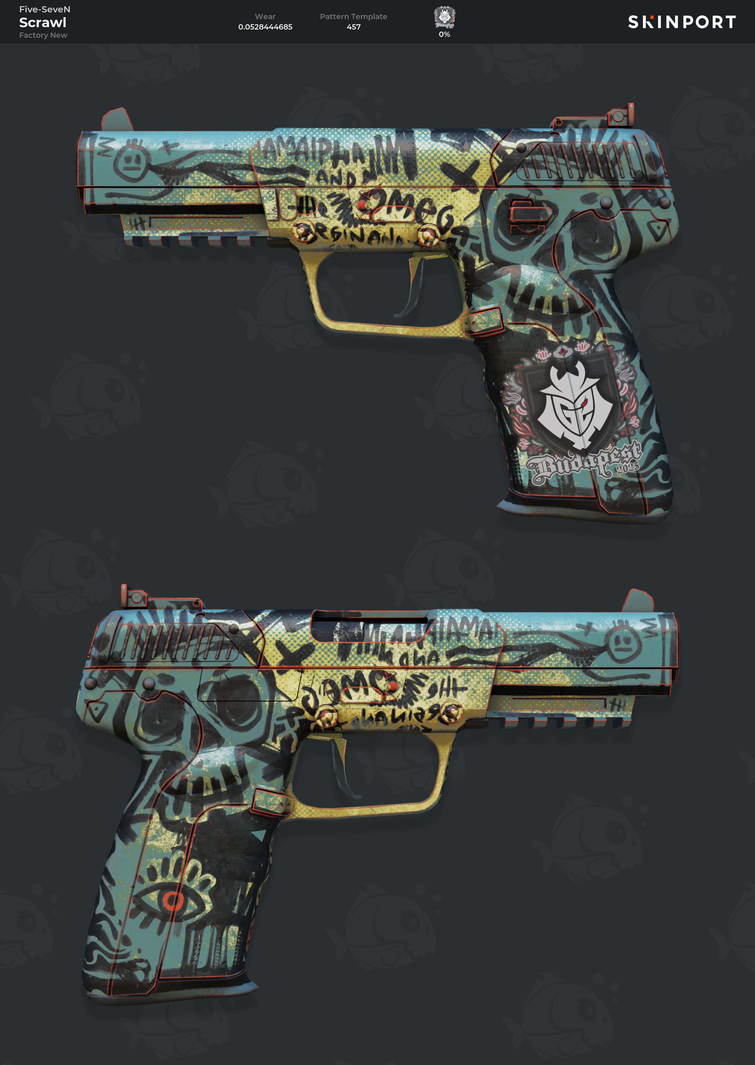 Five-SeveN | Scrawl (Factory New) - Counter-Strike 2 - Skinport