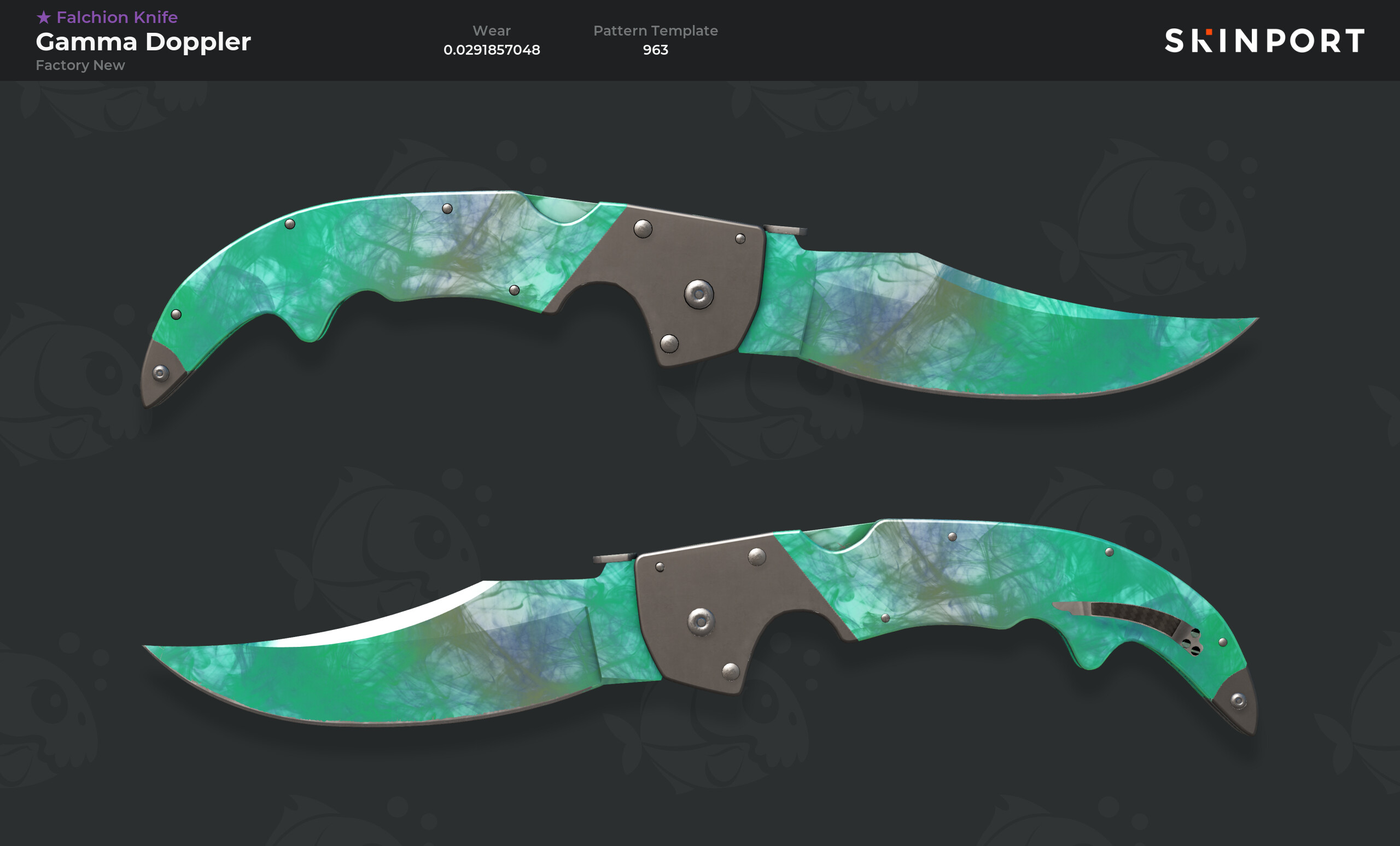 Falchion Knife | Gamma Doppler (Factory New) - Counter-Strike 2 - Skinport