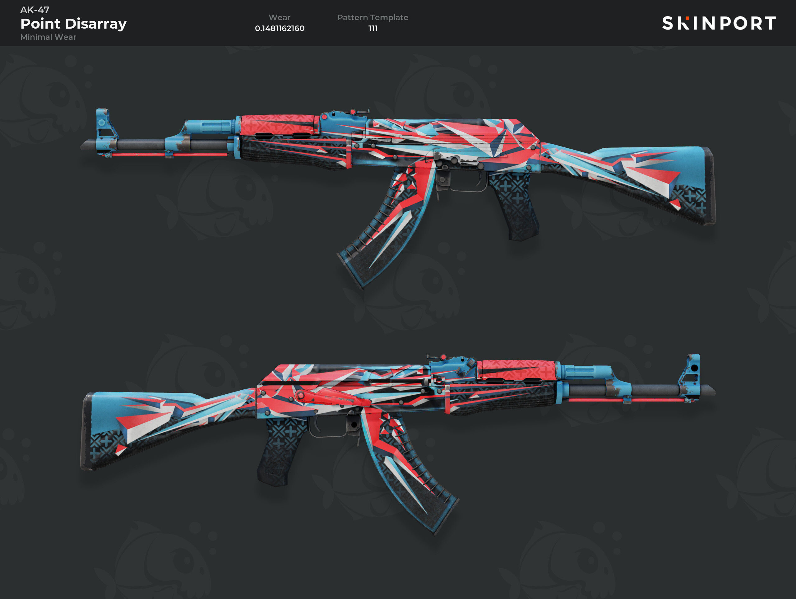 AK-47 | Point Disarray (Minimal Wear) - Counter-Strike 2 - Skinport