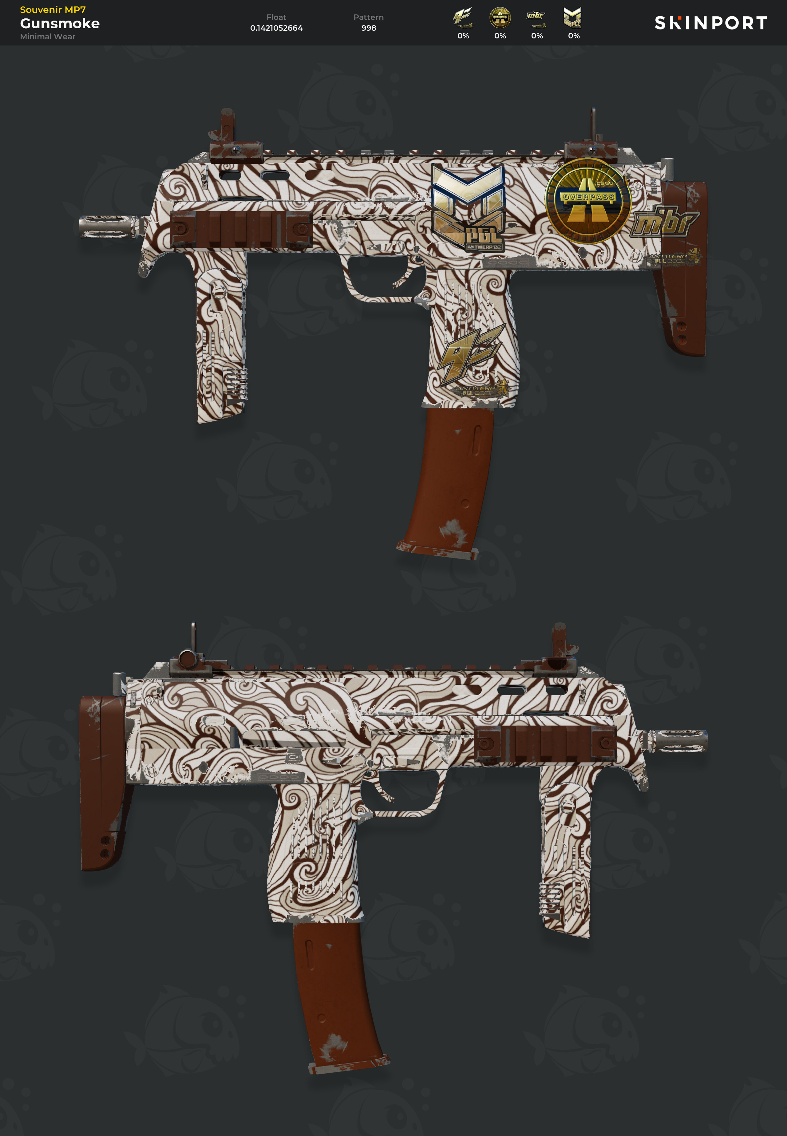 Souvenir MP7 | Gunsmoke (Minimal Wear) - CS:GO - Skinport
