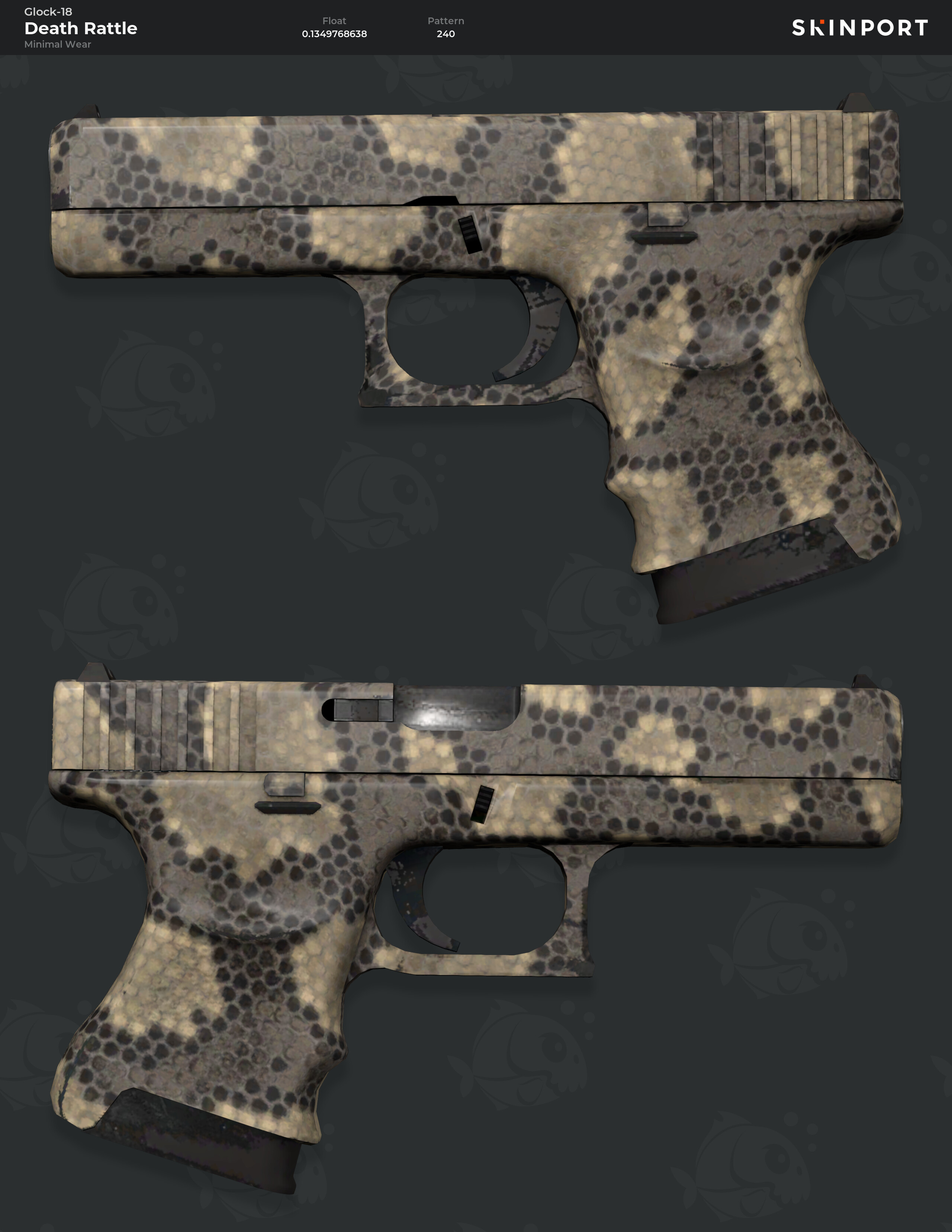 Glock-18 | Death Rattle (Minimal Wear) - CS:GO - Skinport