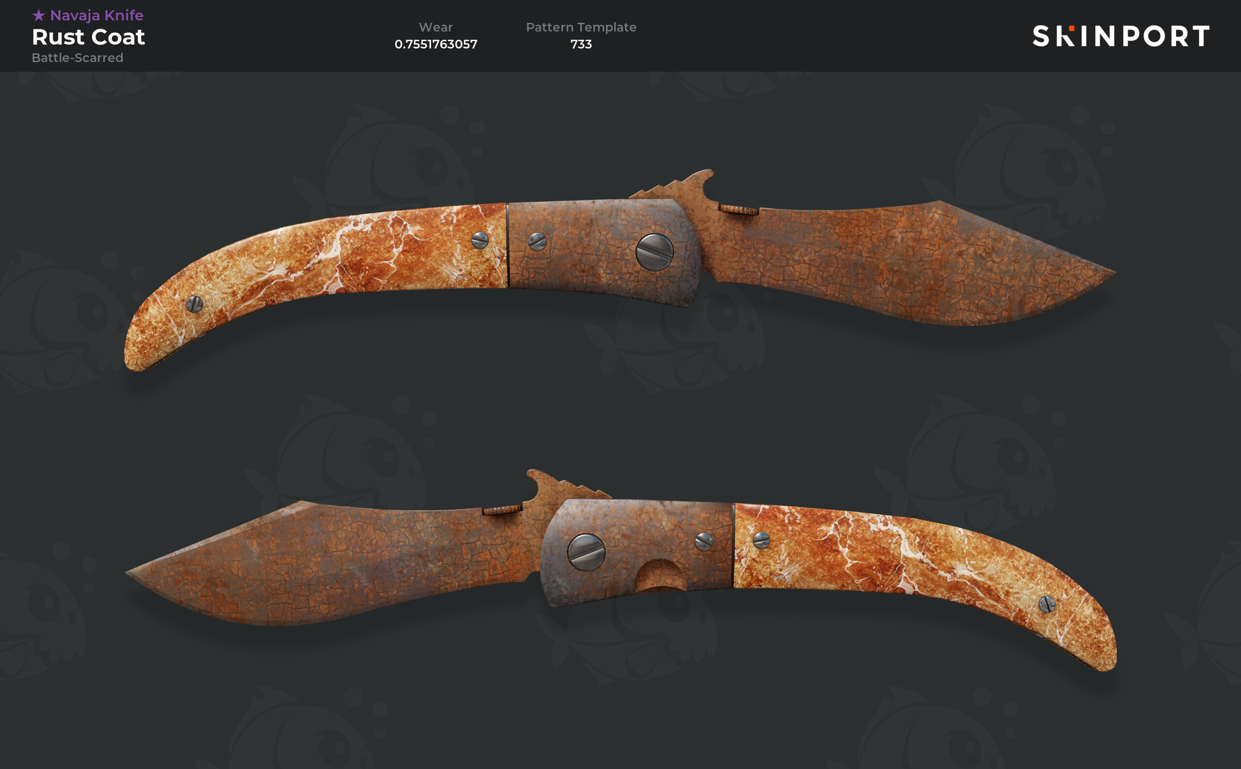 Купить ★ Navaja Knife | Rust Coat (Battle-Scarred) - цена 93.01 $ USD ...