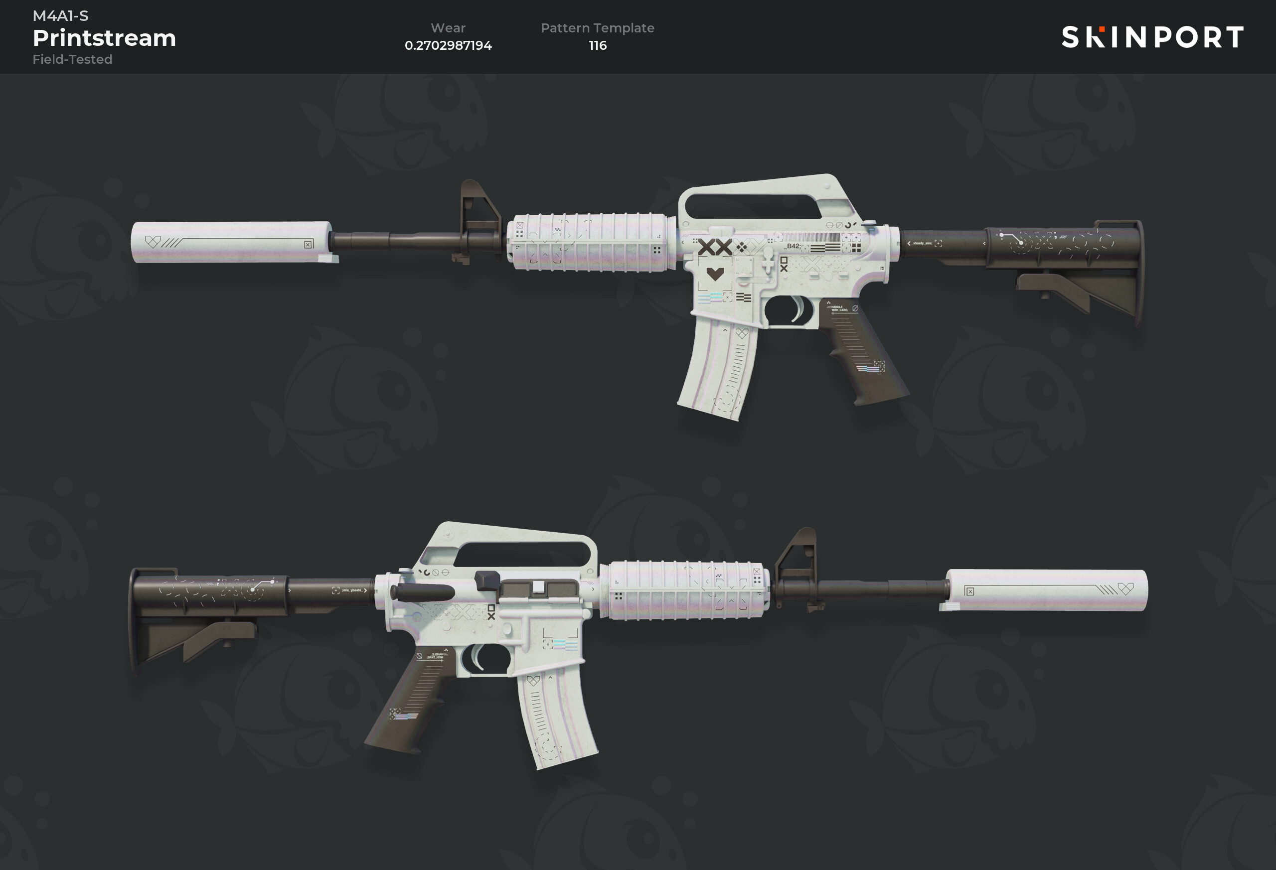 Купить M4A1-S | Printstream (Field-Tested) - цена 270.47 $ USD | Купить ...