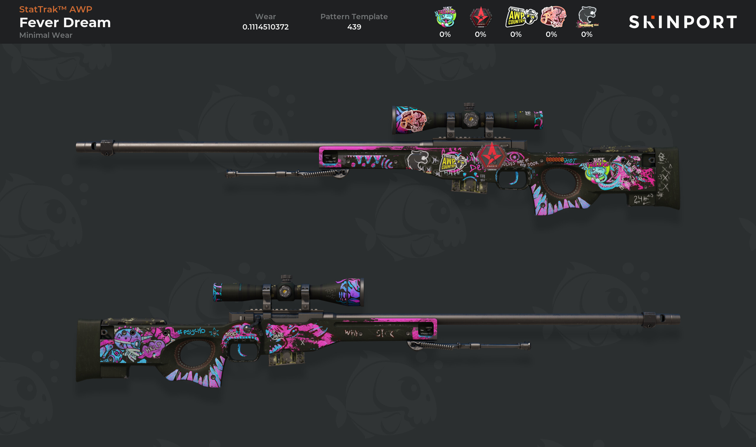 Купить StatTrak™ AWP | Fever Dream (Minimal Wear) - цена 2265.12 ₽ RUB ...