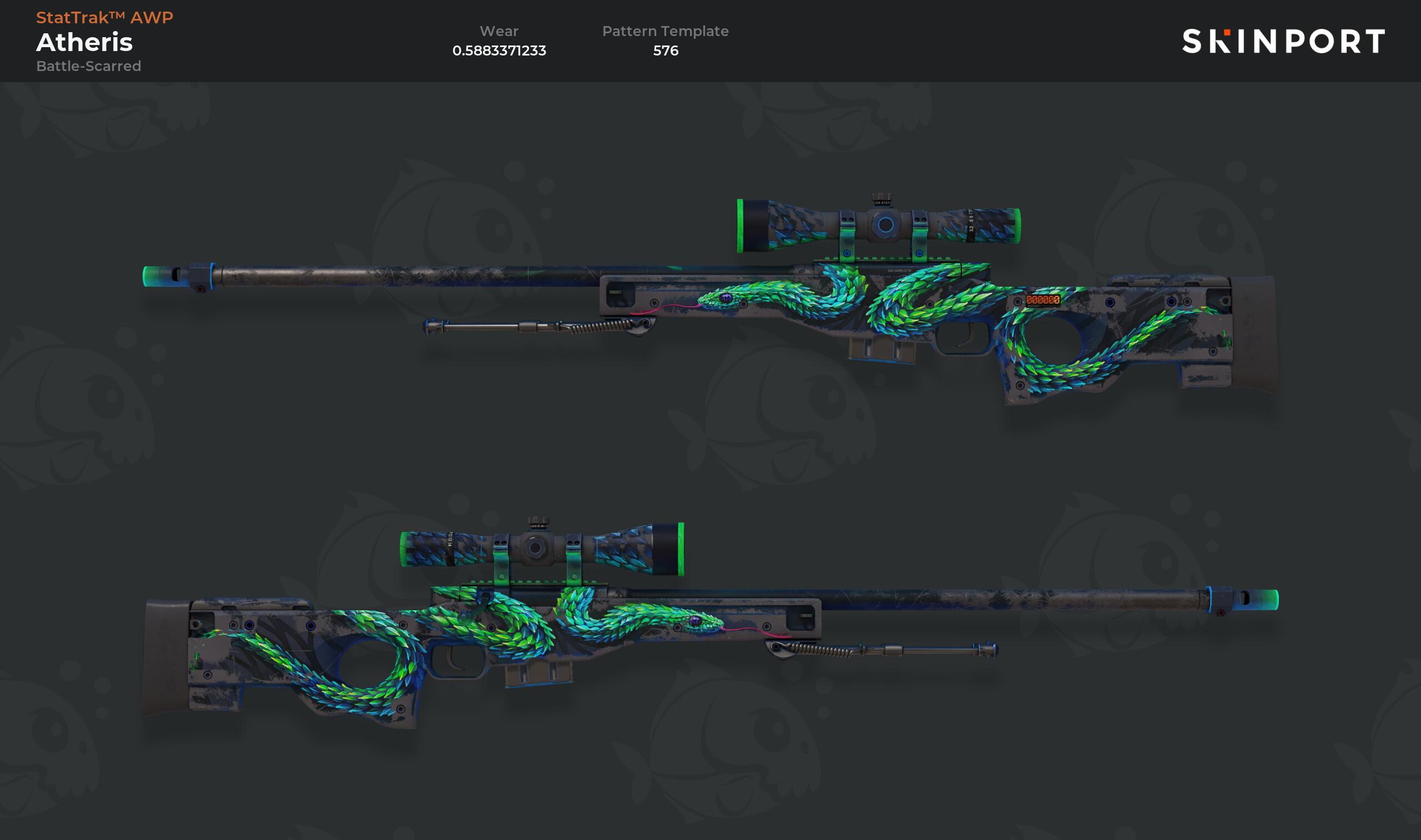 Купить StatTrak™ AWP | Atheris (Battle-Scarred) - цена 8.29 $ USD ...