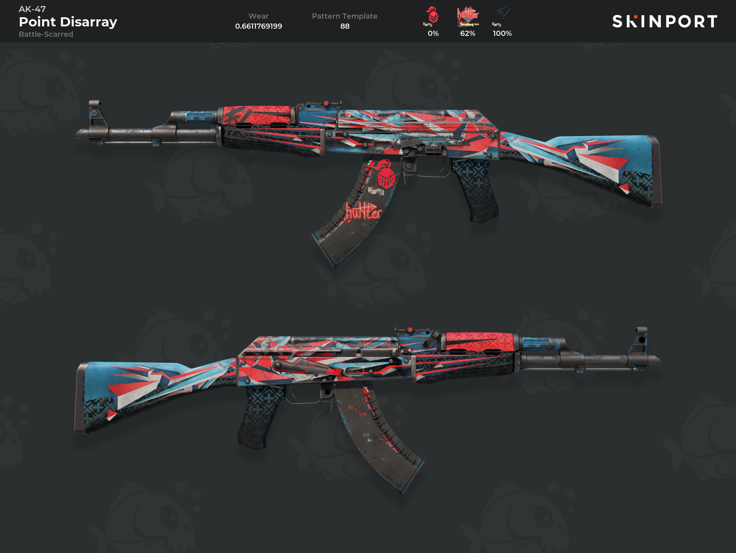 Купить AK-47 | Point Disarray (Battle-Scarred) - цена 1114.13 ₽ RUB ...