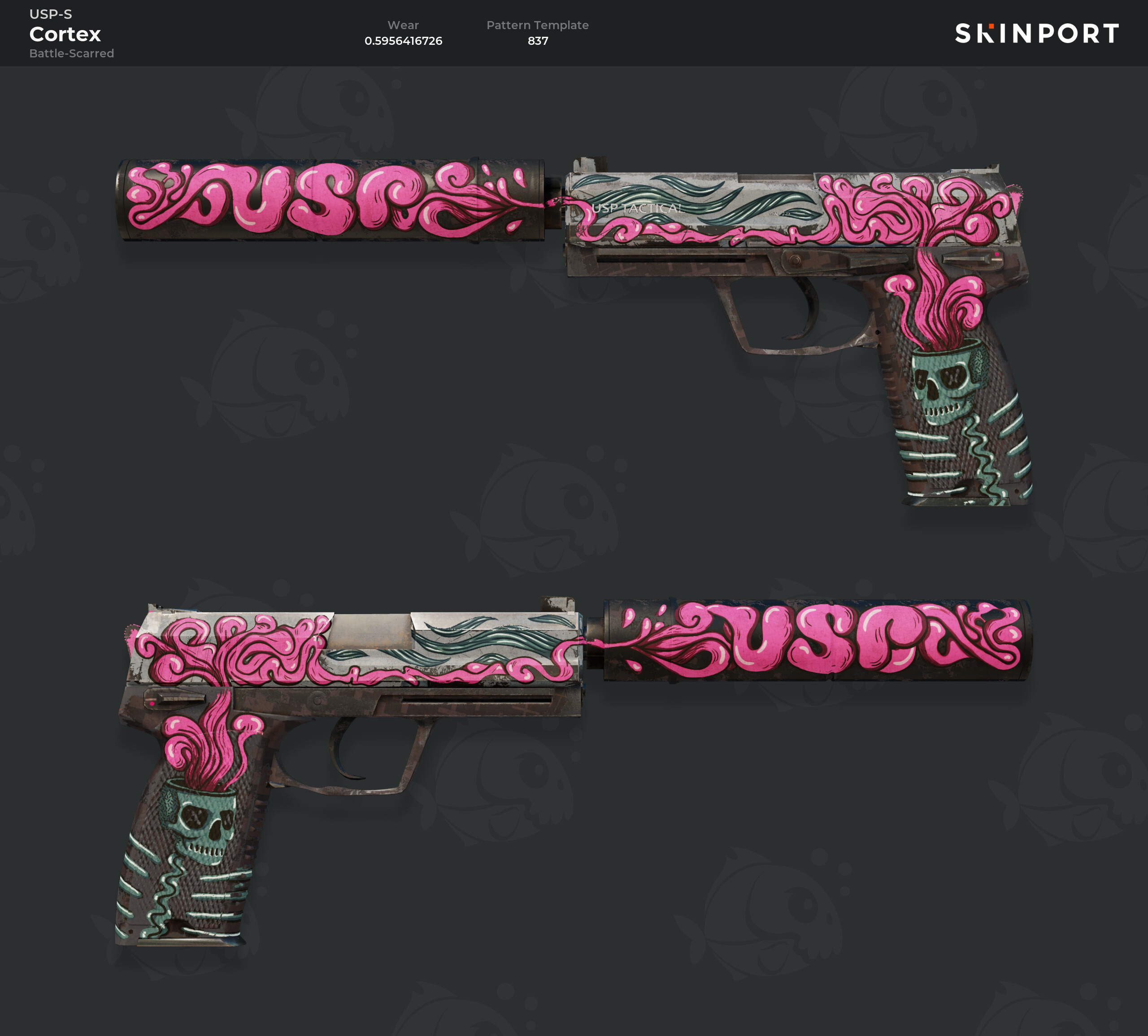 Купить USP-S | Cortex (Battle-Scarred) - цена 3.47 $ USD | Купить скины КС 2 / КС ГО